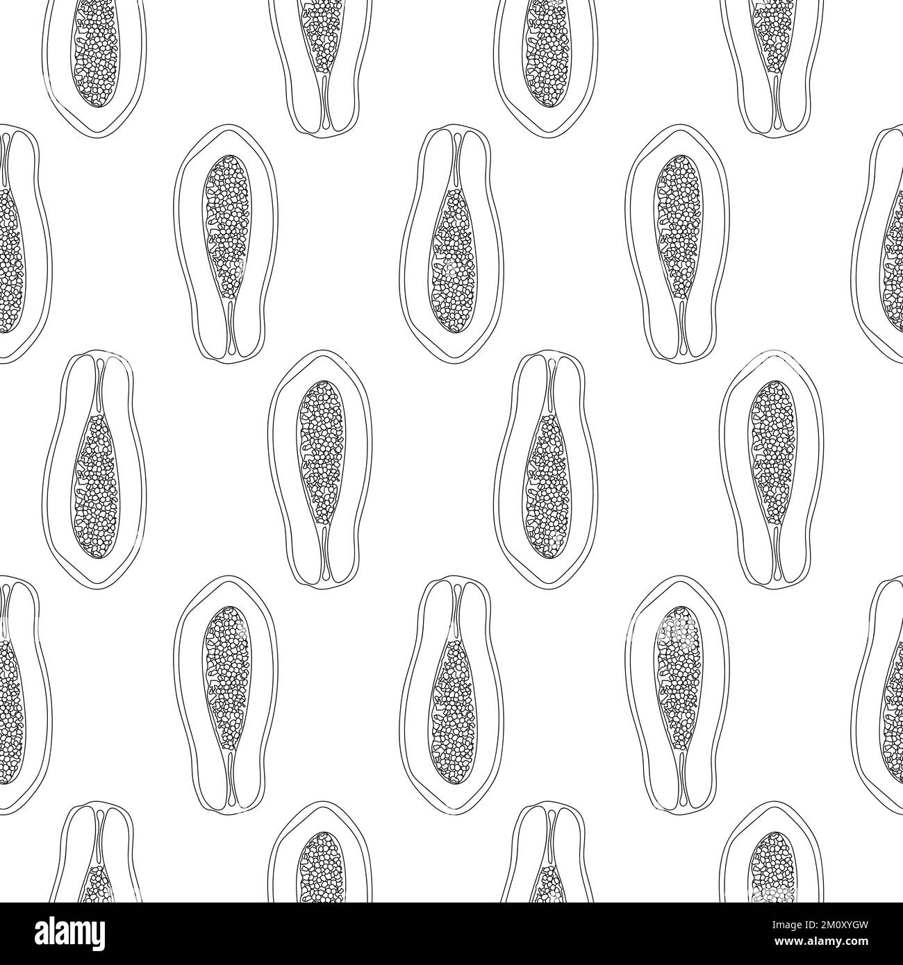Seamless vector pattern exotic Black and White Stock Photos & Images ...