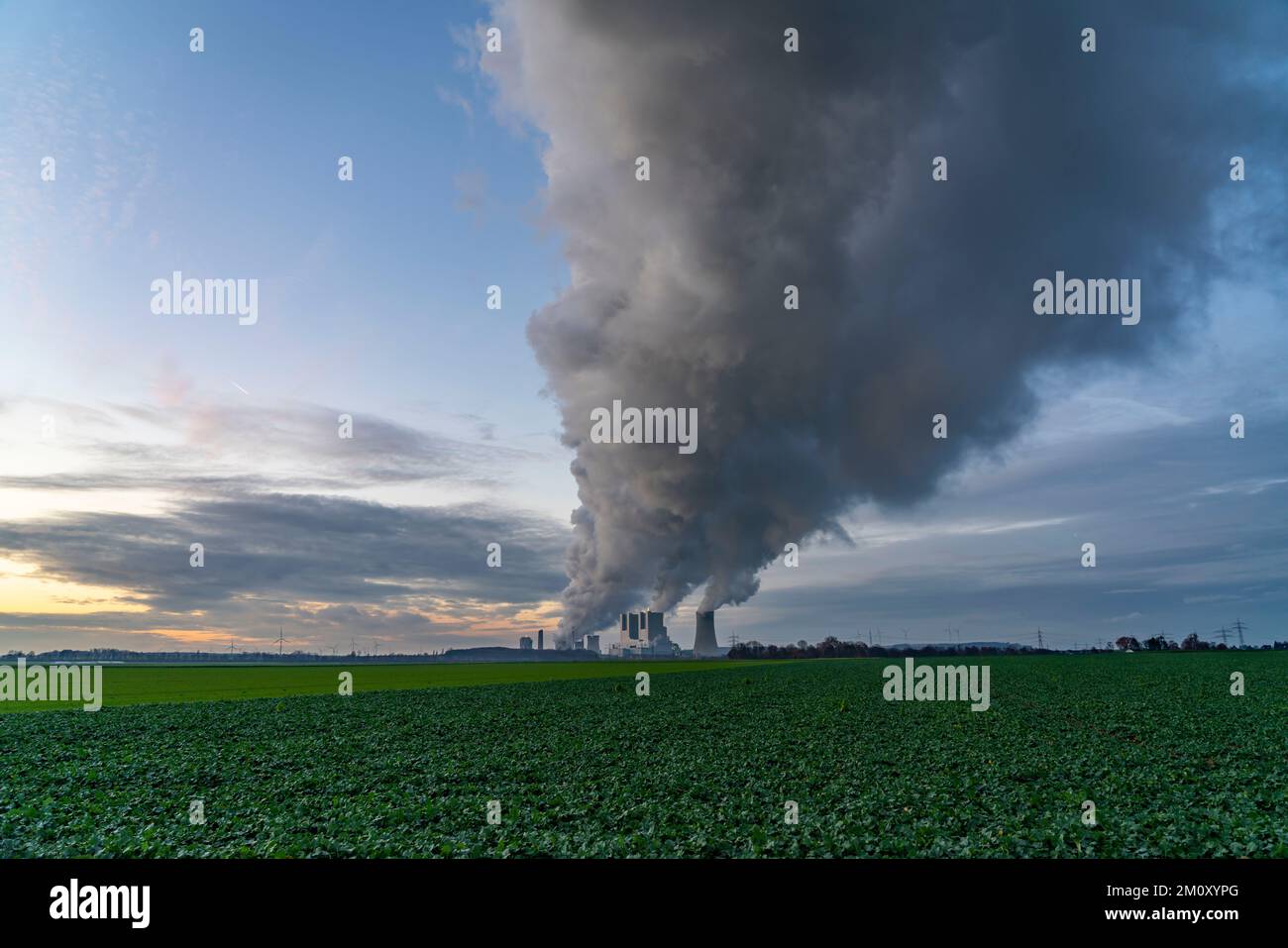 Neurath lignite-fired power plant, near Grevenbroich, power plant units ...
