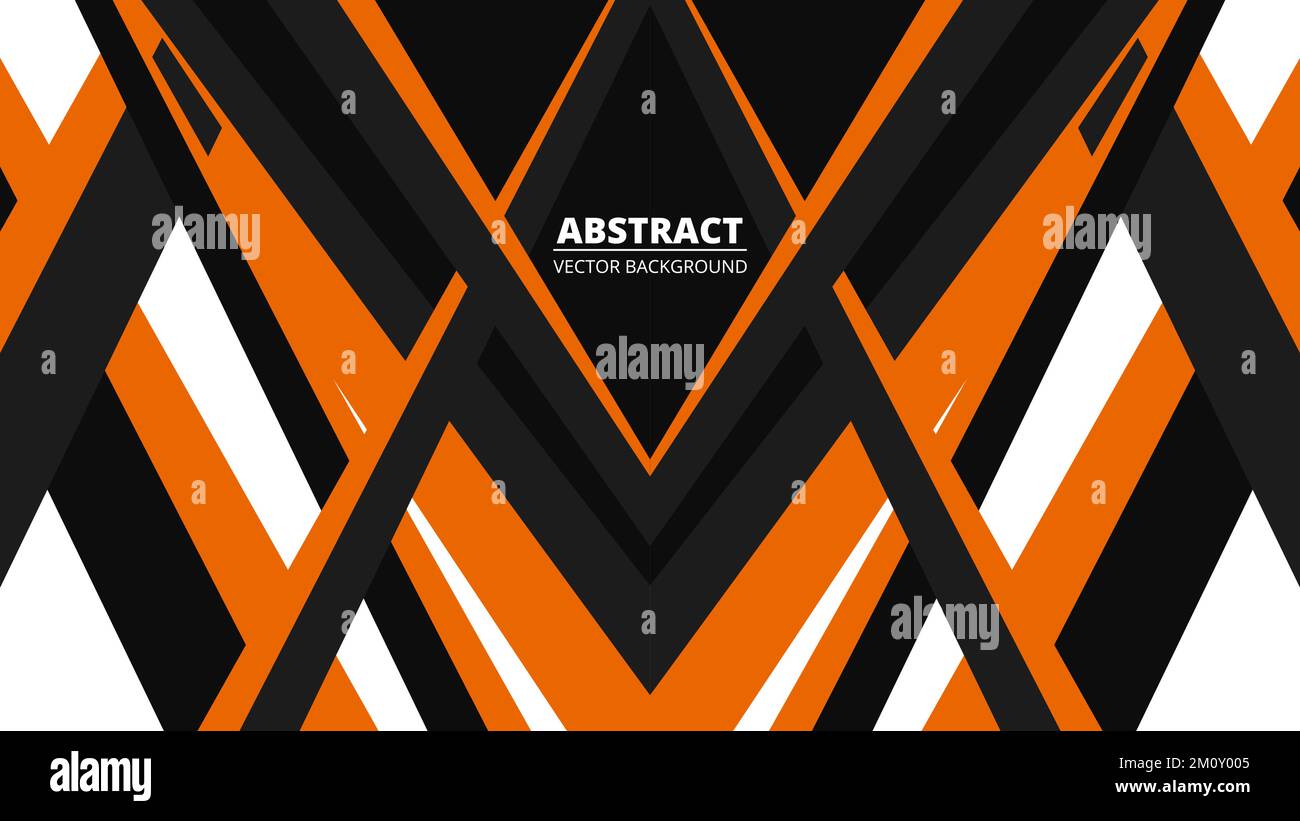 Colored modern sports abstract background with orange and black ...