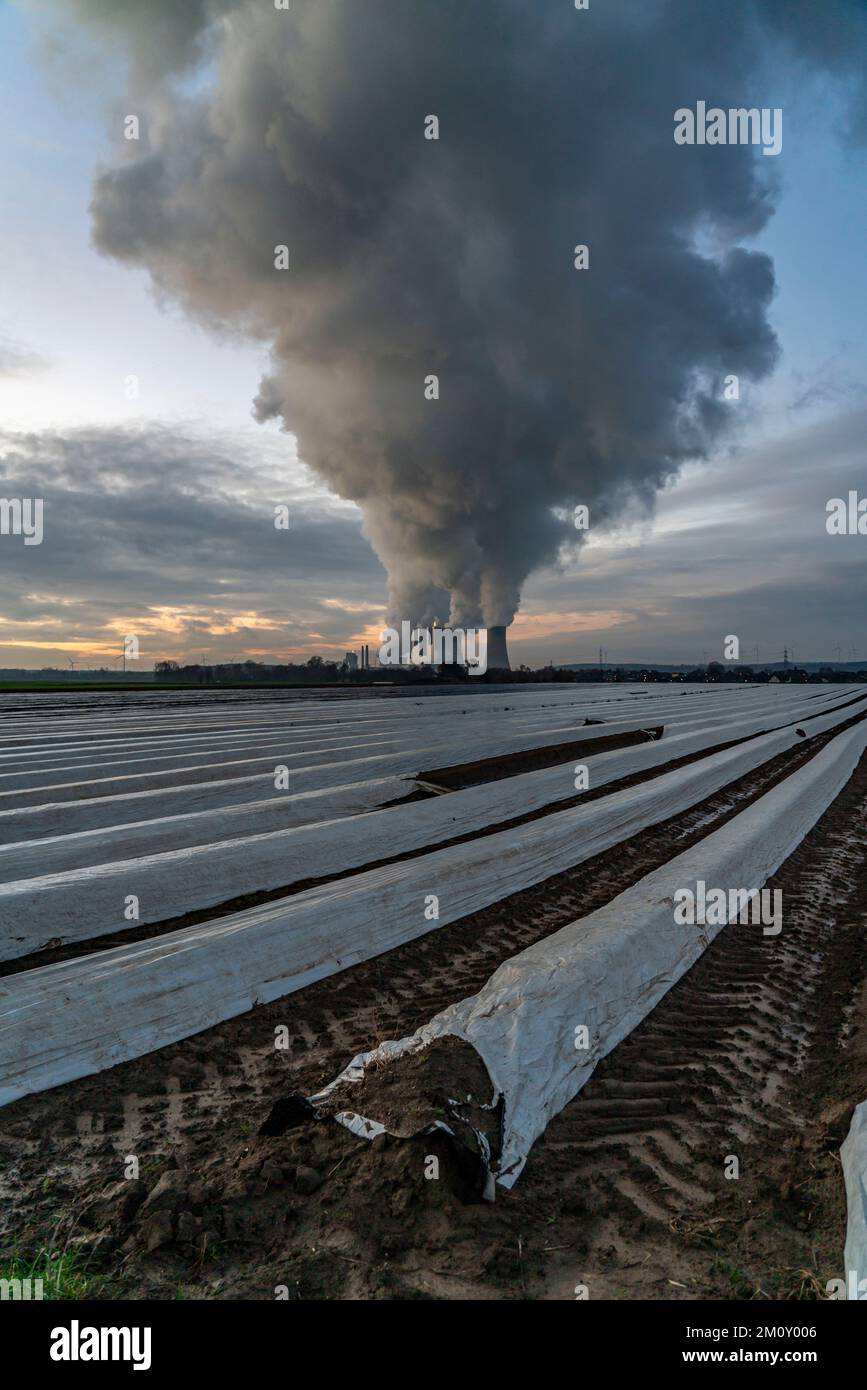 Neurath lignite-fired power plant, near Grevenbroich, power plant units ...