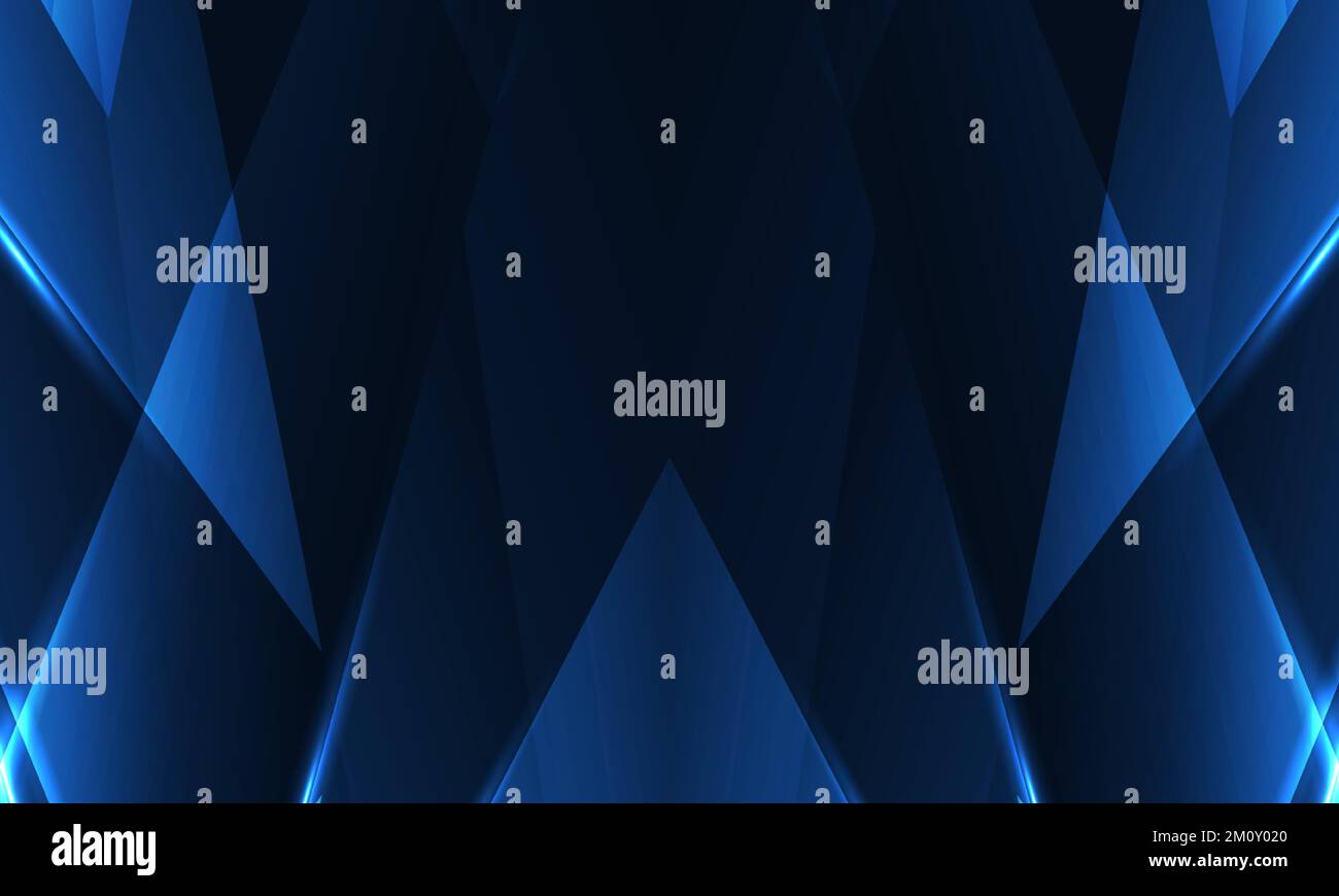 Blue modern trendy abstract background with diagonal geometric shapes ...