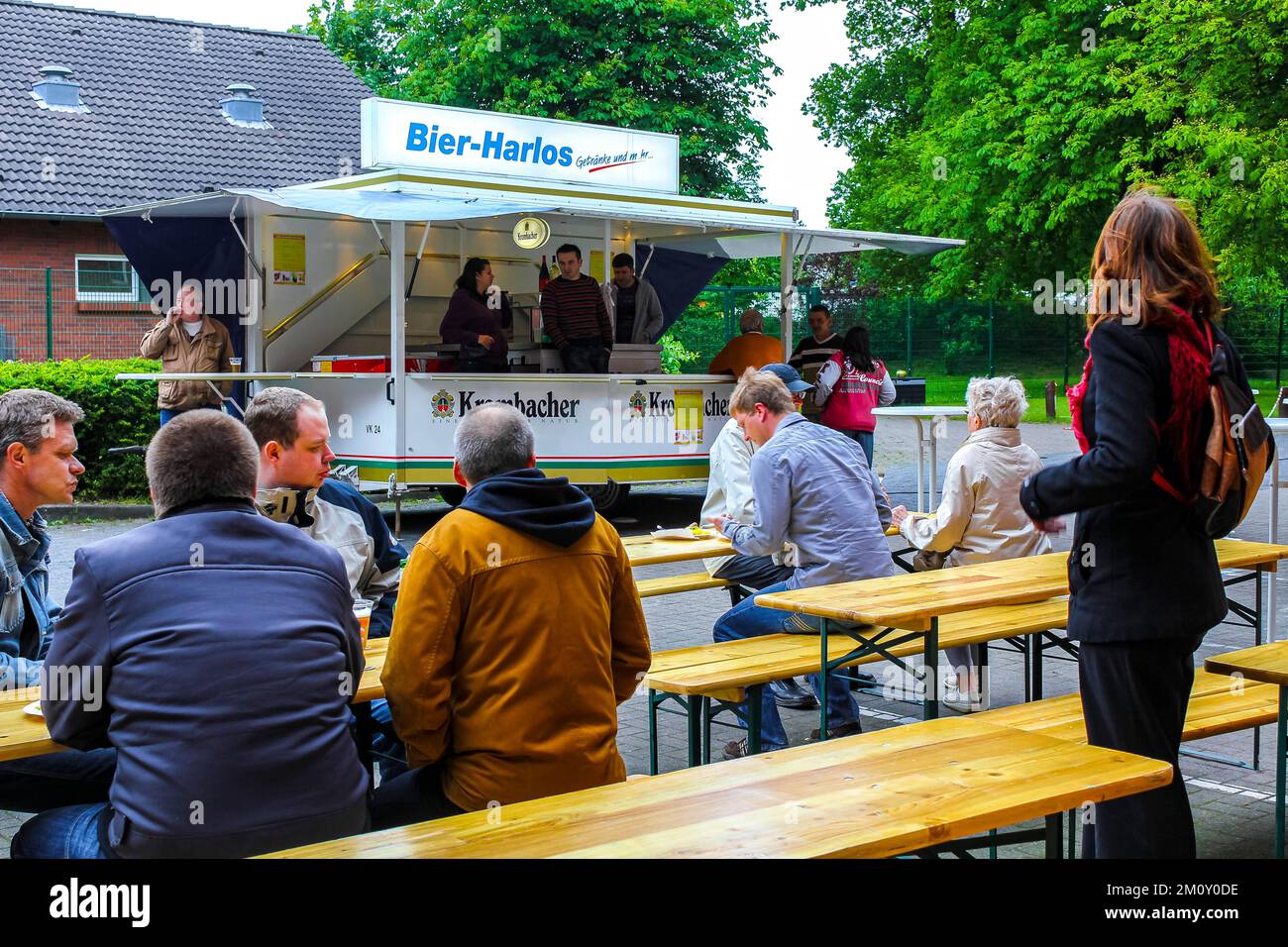 Lehe Bremerhaven Germany 18. June 2010 German celebration with ...