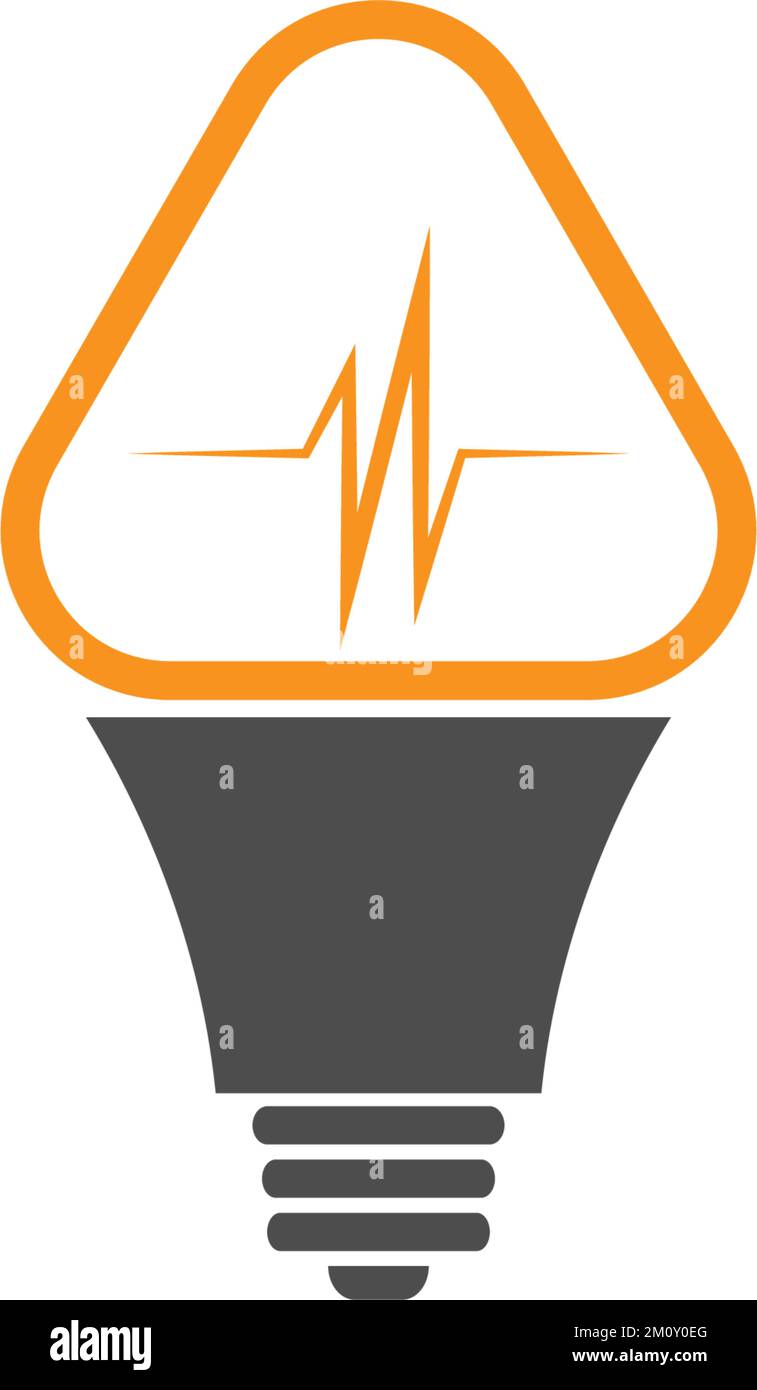 A digital illustration of a creative lightbulb brand logo design for ...