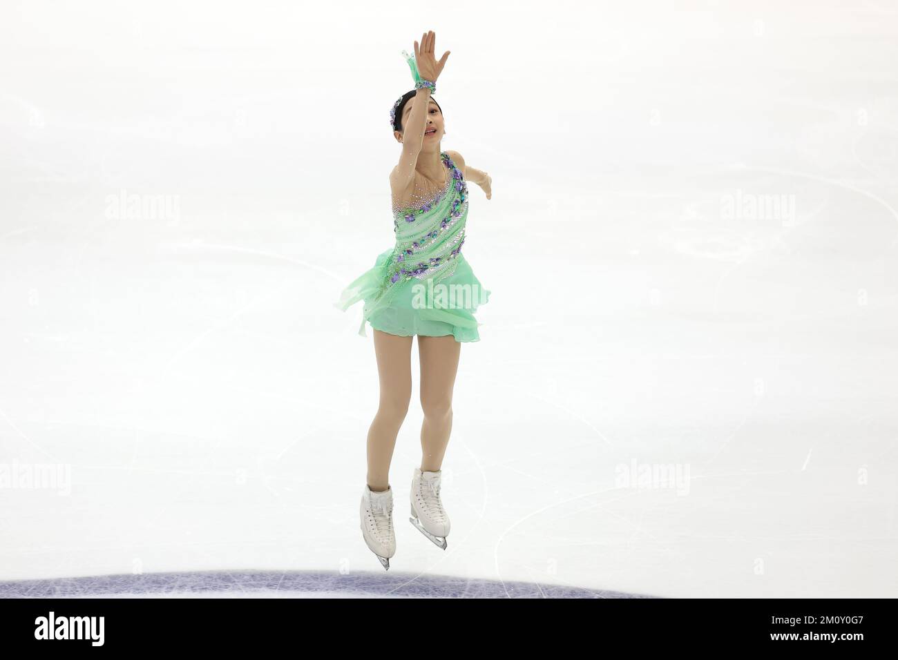Turin, Italy, 8th December 2022. Jia Shin of Korea performs in the ...
