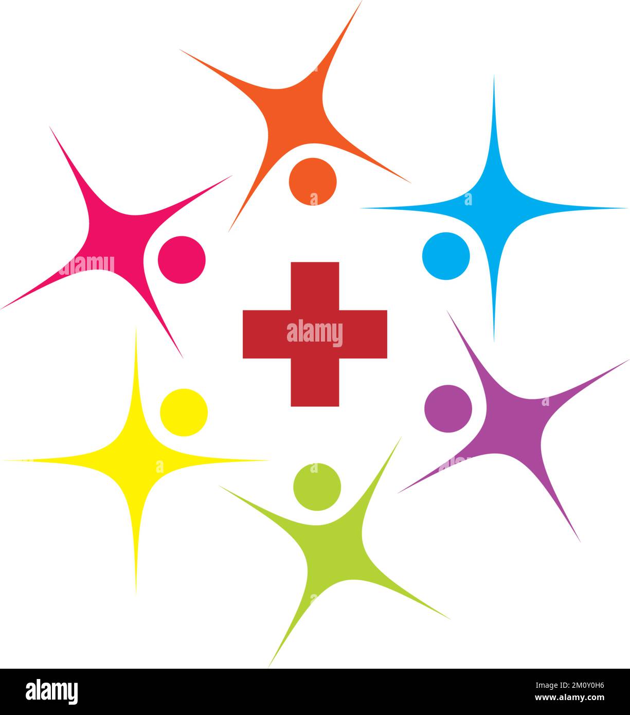 A digital illustration of a creative medical brand logo design for ...