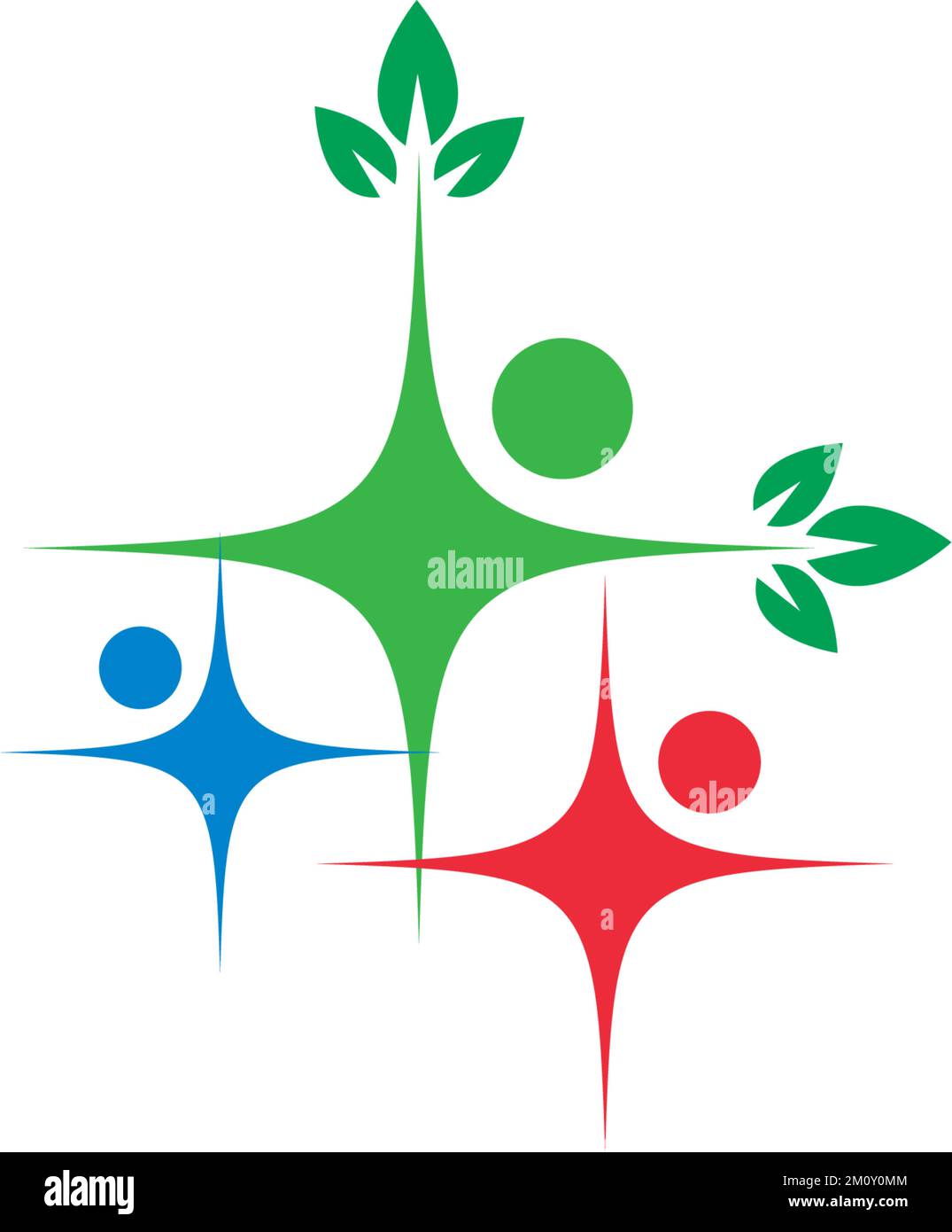 A digital illustration of a creative environmental brand logo design ...