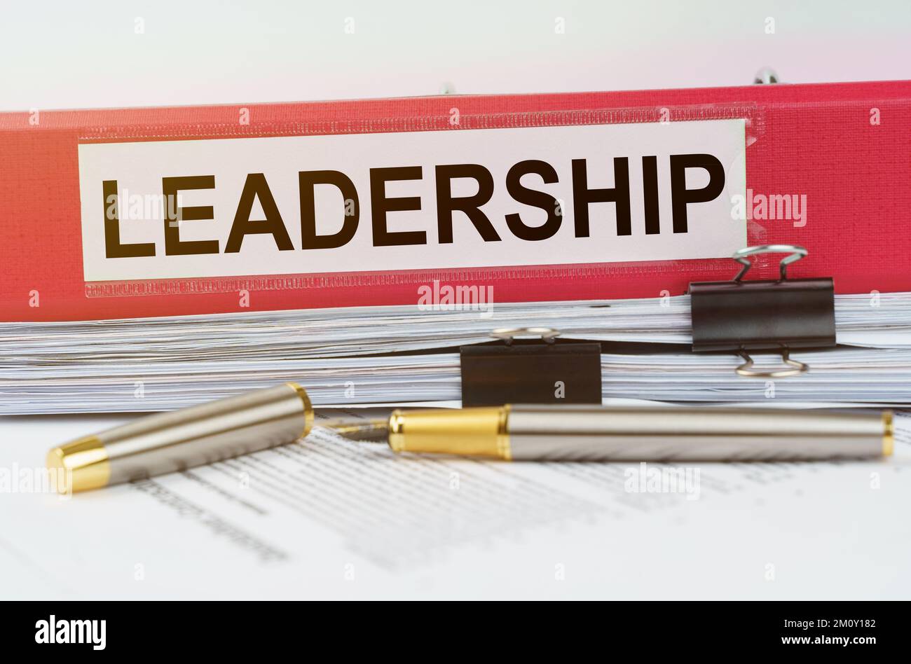 Business and economy concept. There is a folder on the documents with ...