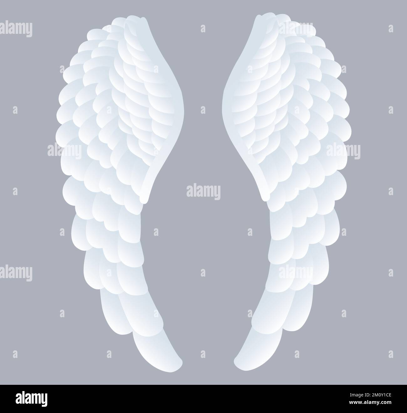 Soft gradient isolated vector wings Stock Vector Image & Art - Alamy