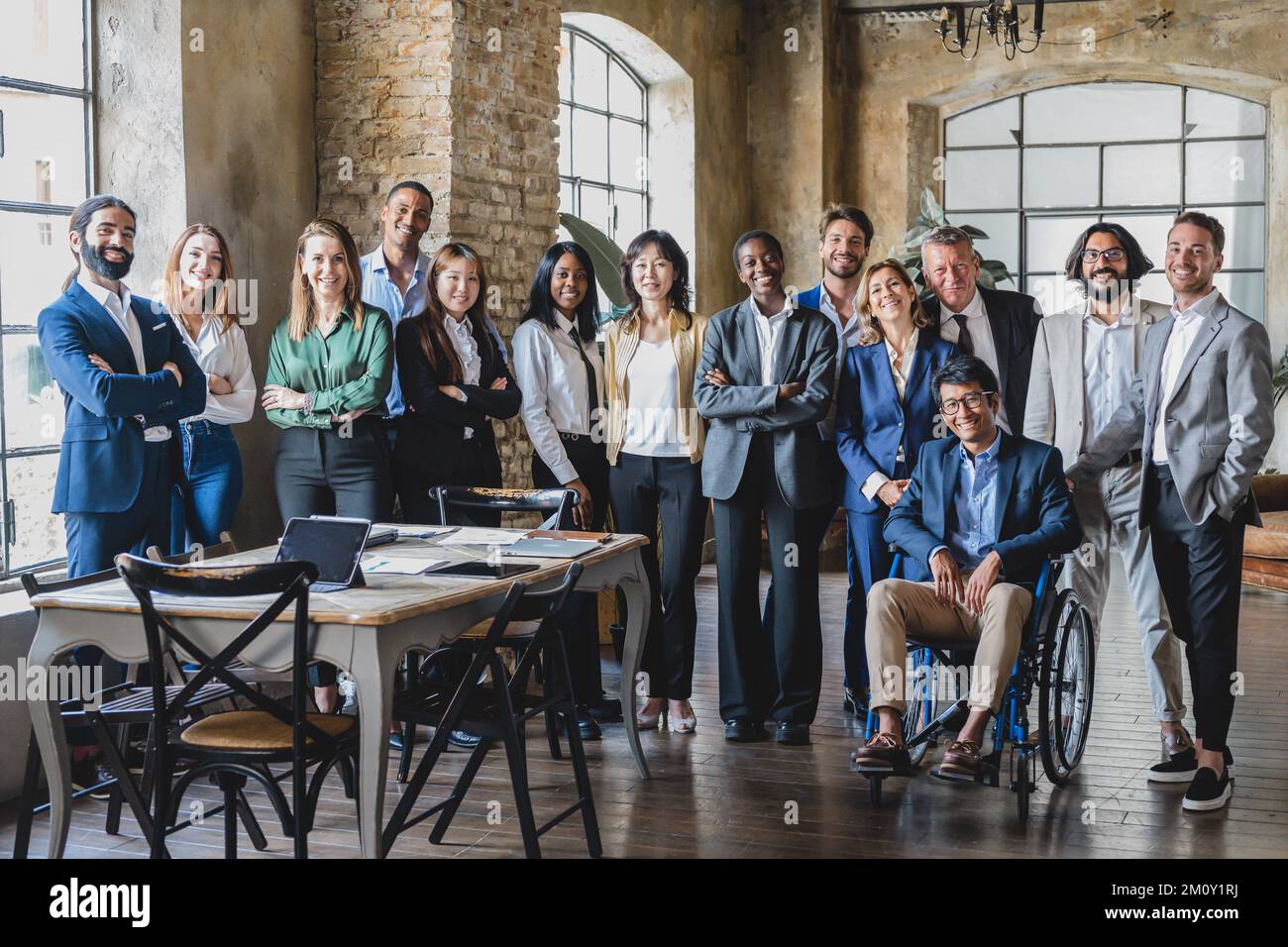 Large group of multicultural business people, portrait of multiethnic ...