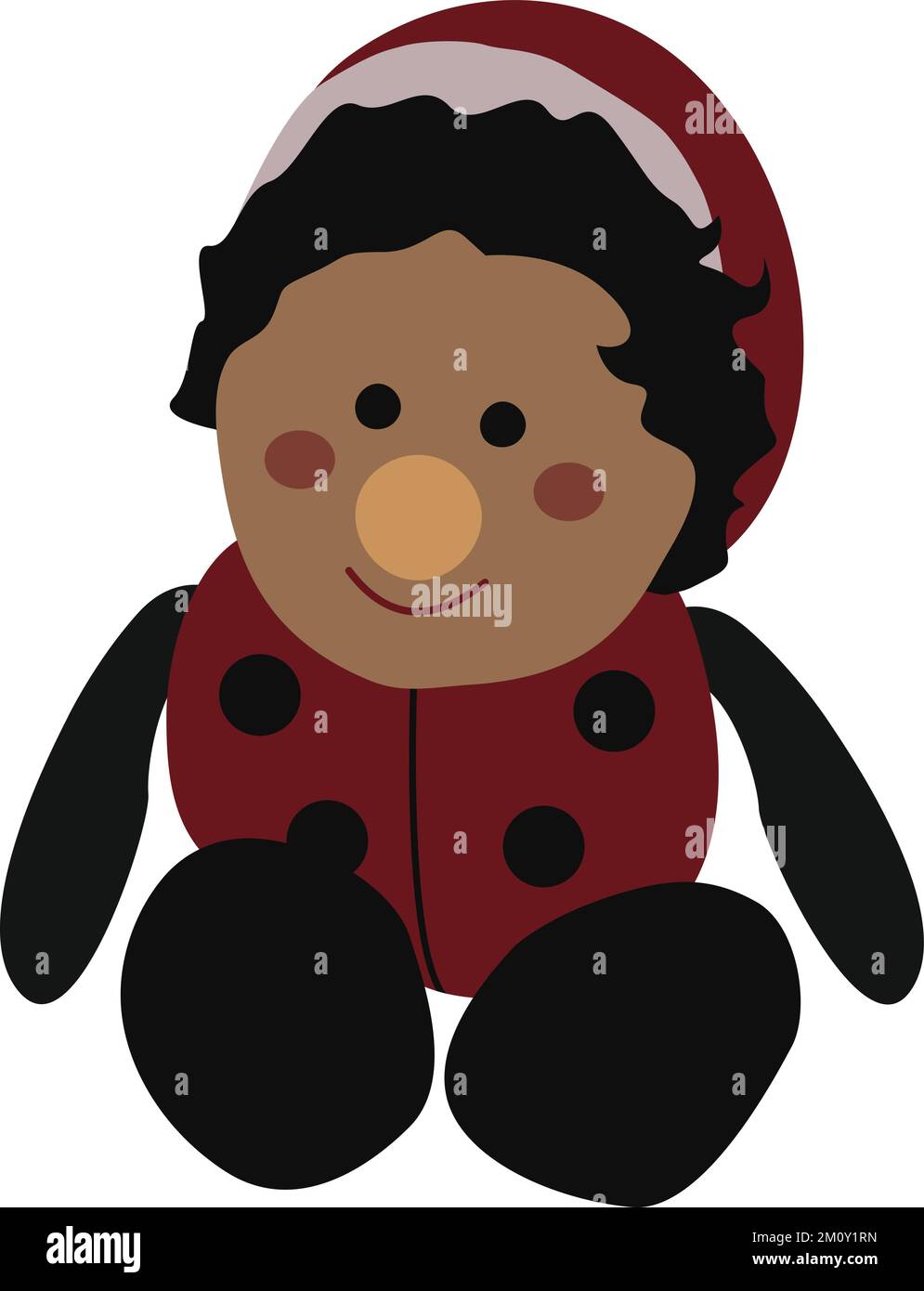 Cute ladybug vector flat illustration Stock Vector Image & Art - Alamy