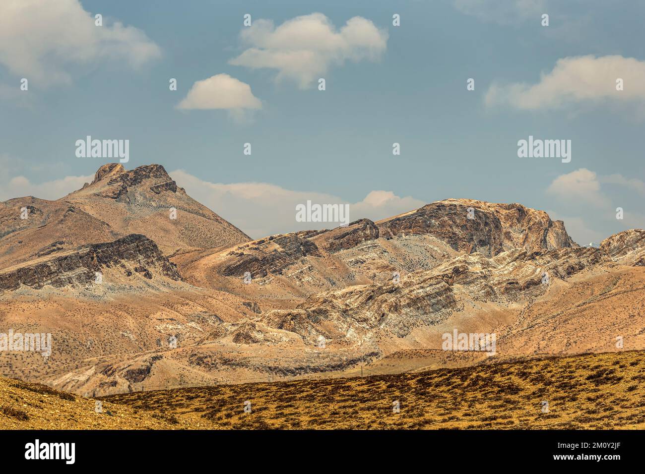 An aerial view of forest landforms and stone formations in Zada County ...