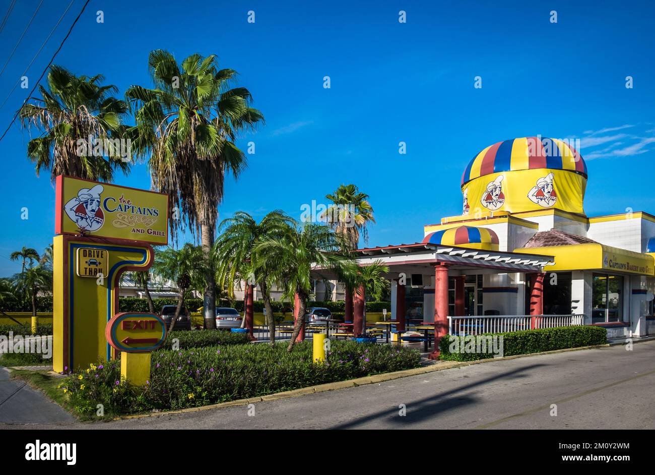 Grand Cayman, Cayman Islands, Aug 2022, view of The Captain's Bakery ...