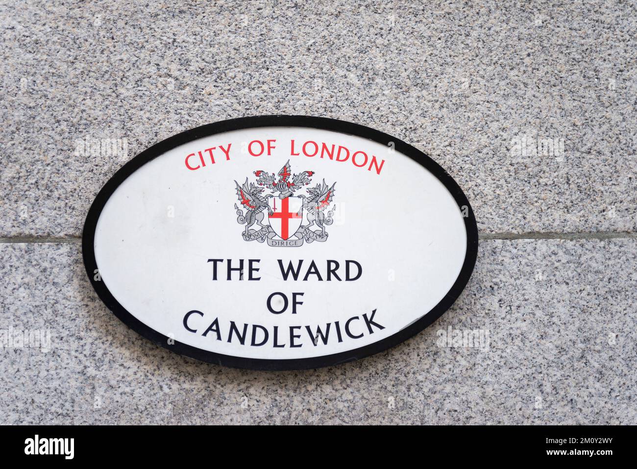 The Ward of Candlewick, in the City of London, UK. Candlewick is a ...