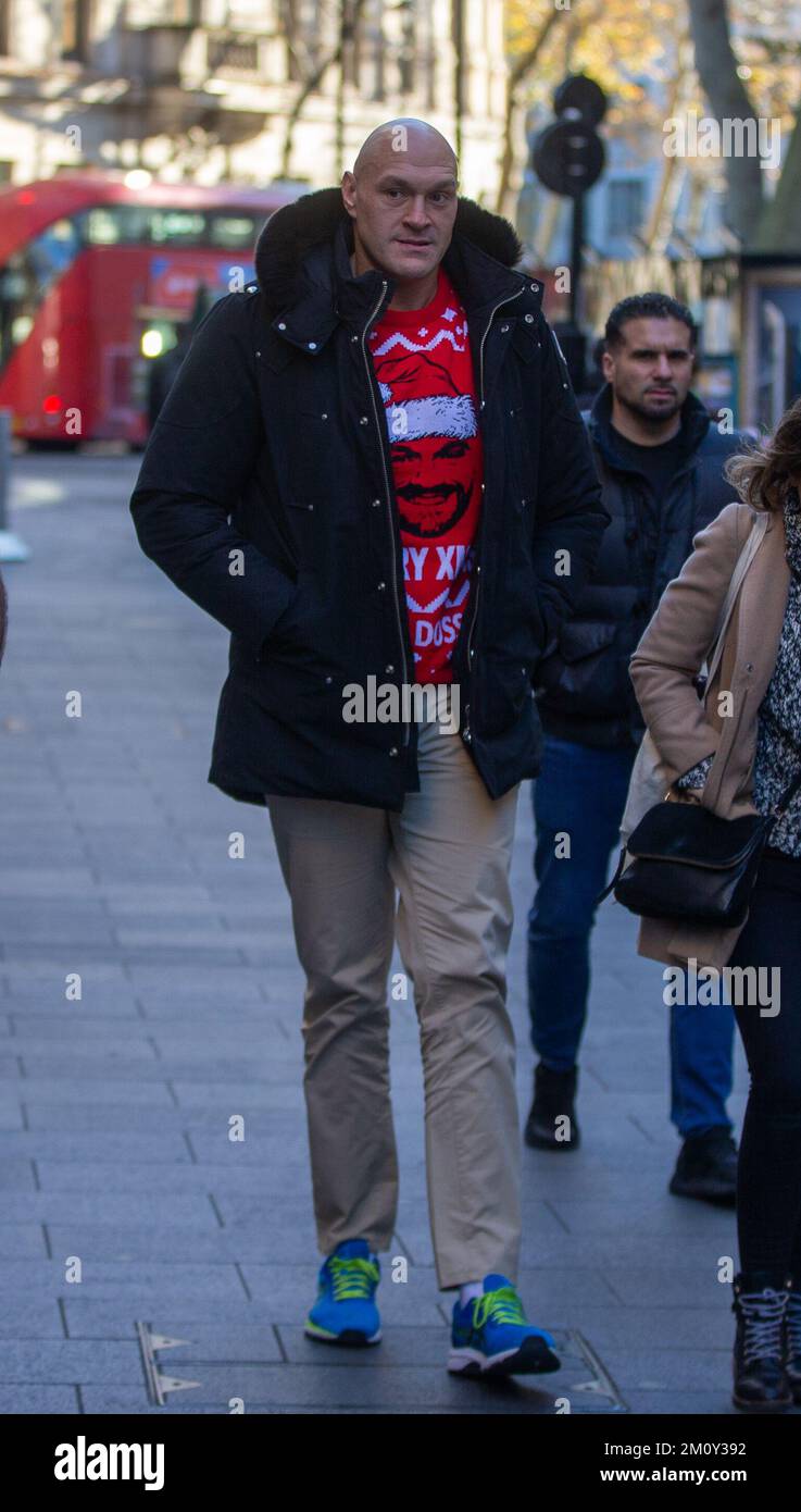 London, England, UK. 8th Dec, 2022. TYSON FURY is seen arriving at ...