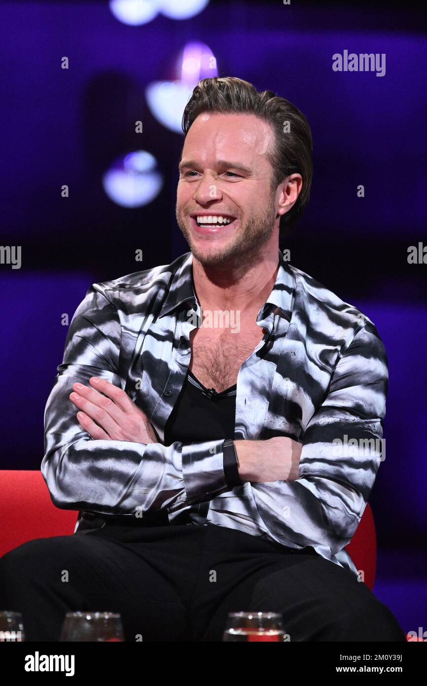 EDITORIAL USE ONLY Olly Murs during filming for the Graham Norton Show ...
