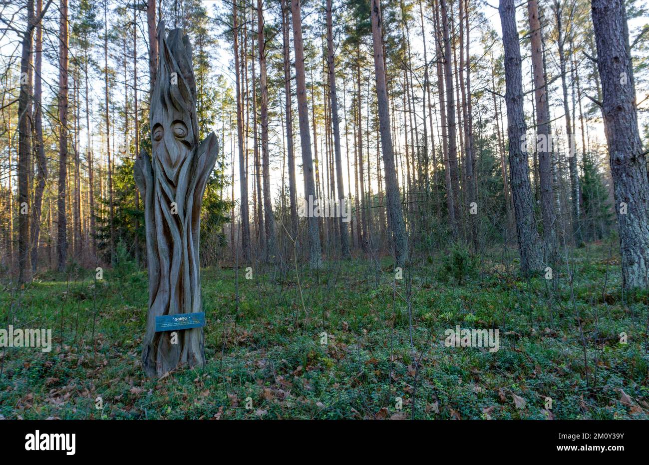 The goddess of Baltic mythology. Public park. Translation: ''Gabija ...