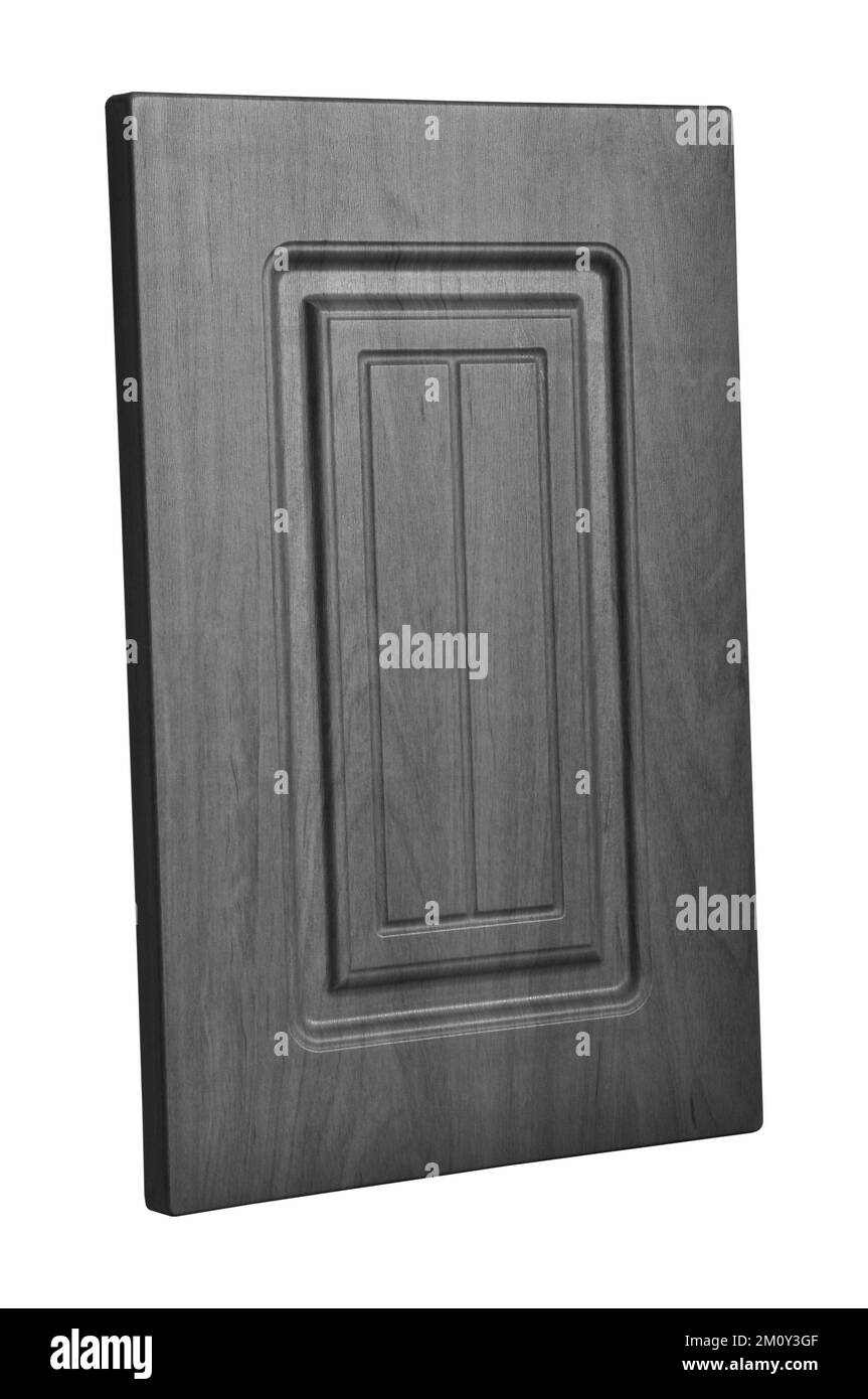 Modern kitchen wooden shelf Black and White Stock Photos & Images - Alamy