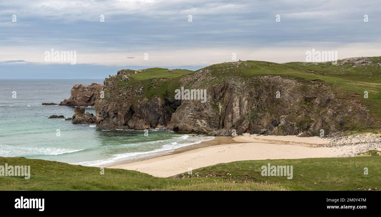 Beach and Cliffs at Mangersta, Lewis, Isle of Lewis, Hebrides, Outer ...
