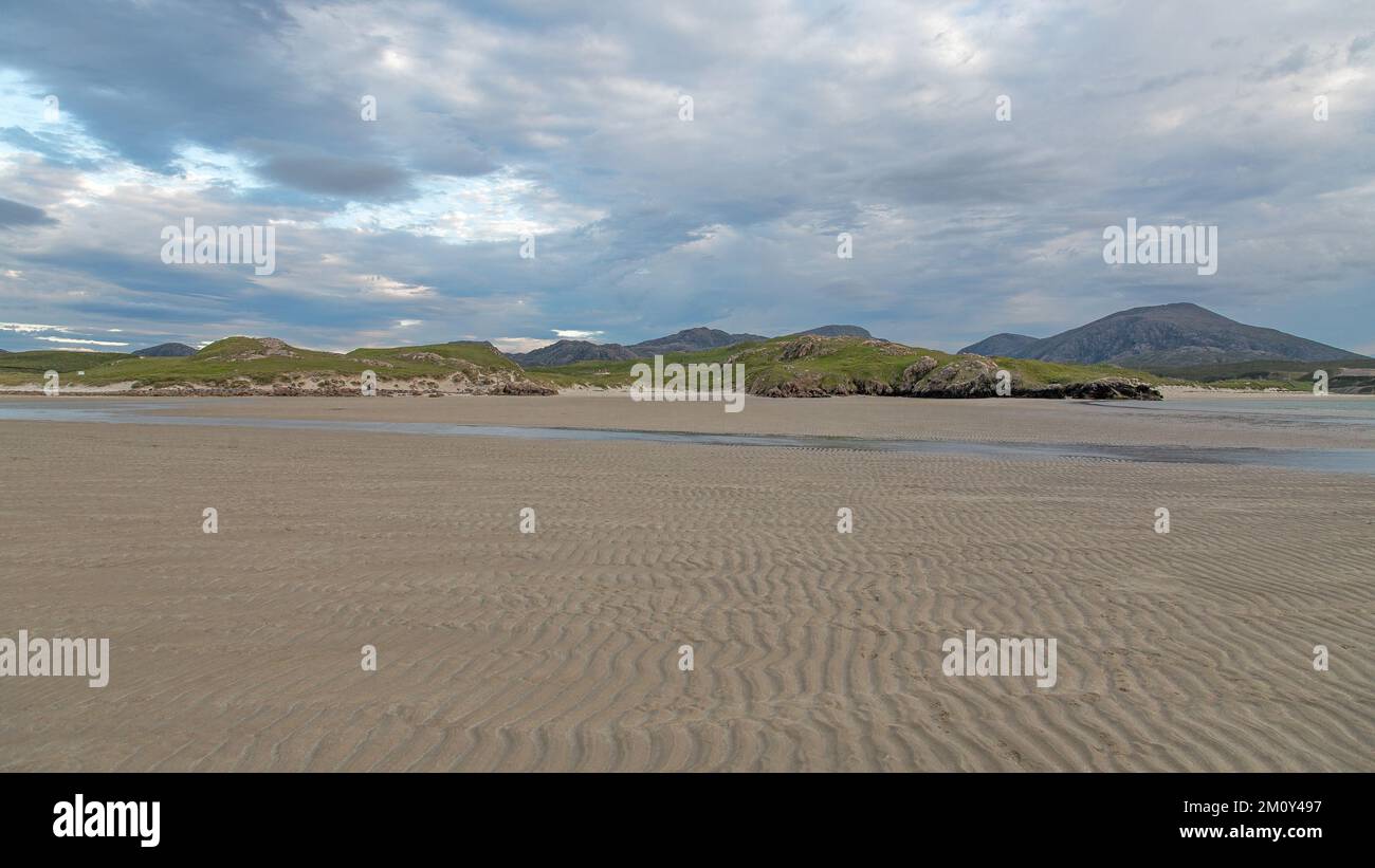 Sand Ripples and Dunes, Uig Sands, Uig, Lewis, Isle of Lewis, Hebrides ...