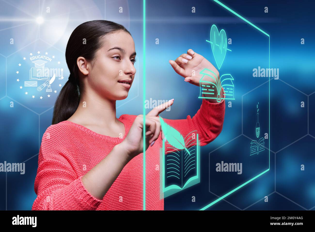 Educational virtual hi-res stock photography and images - Alamy