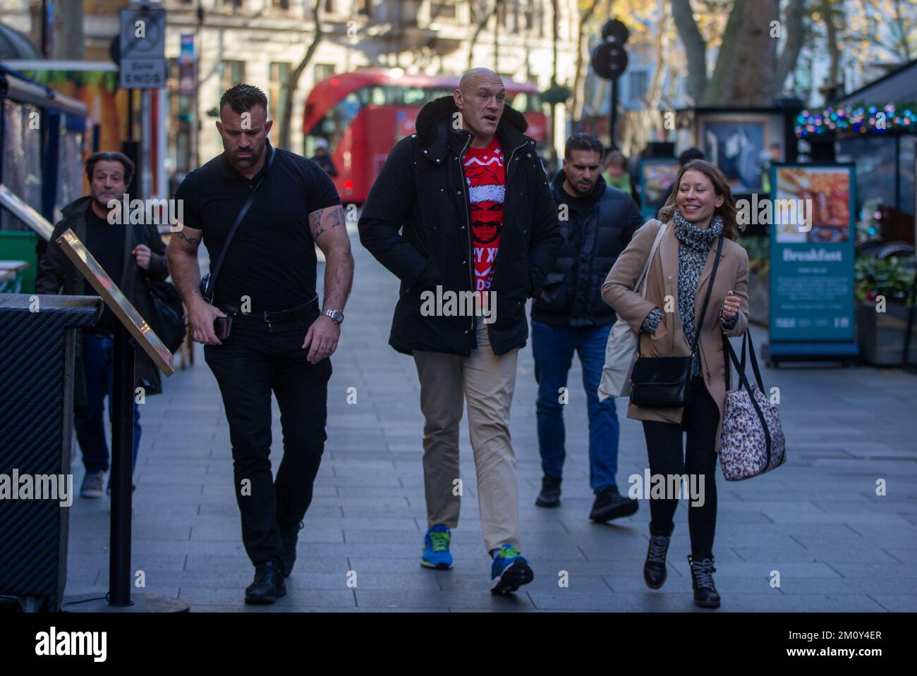 London, England, UK. 8th Dec, 2022. TYSON FURY is seen arriving at ...