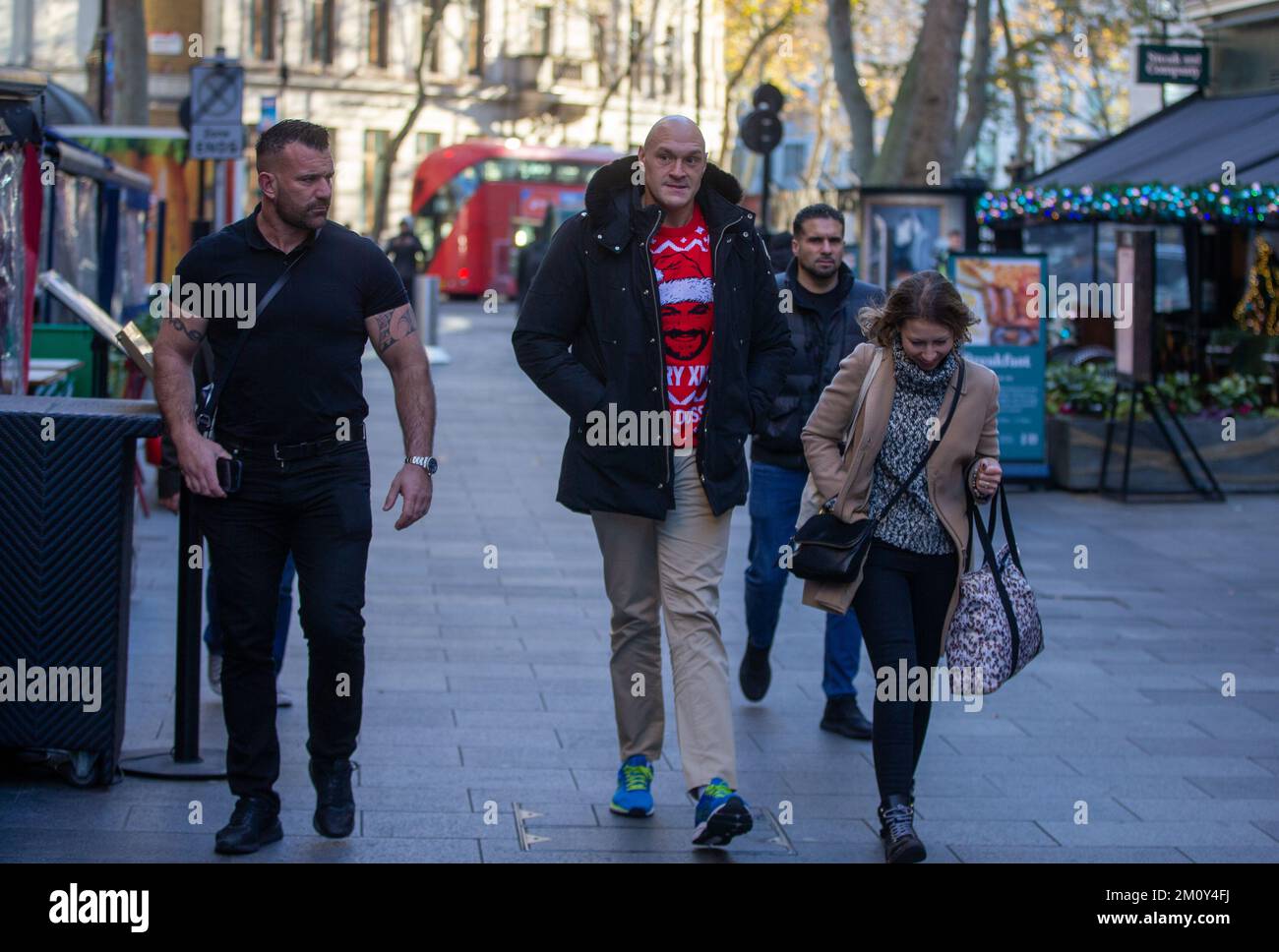 London, England, UK. 8th Dec, 2022. TYSON FURY is seen arriving at ...