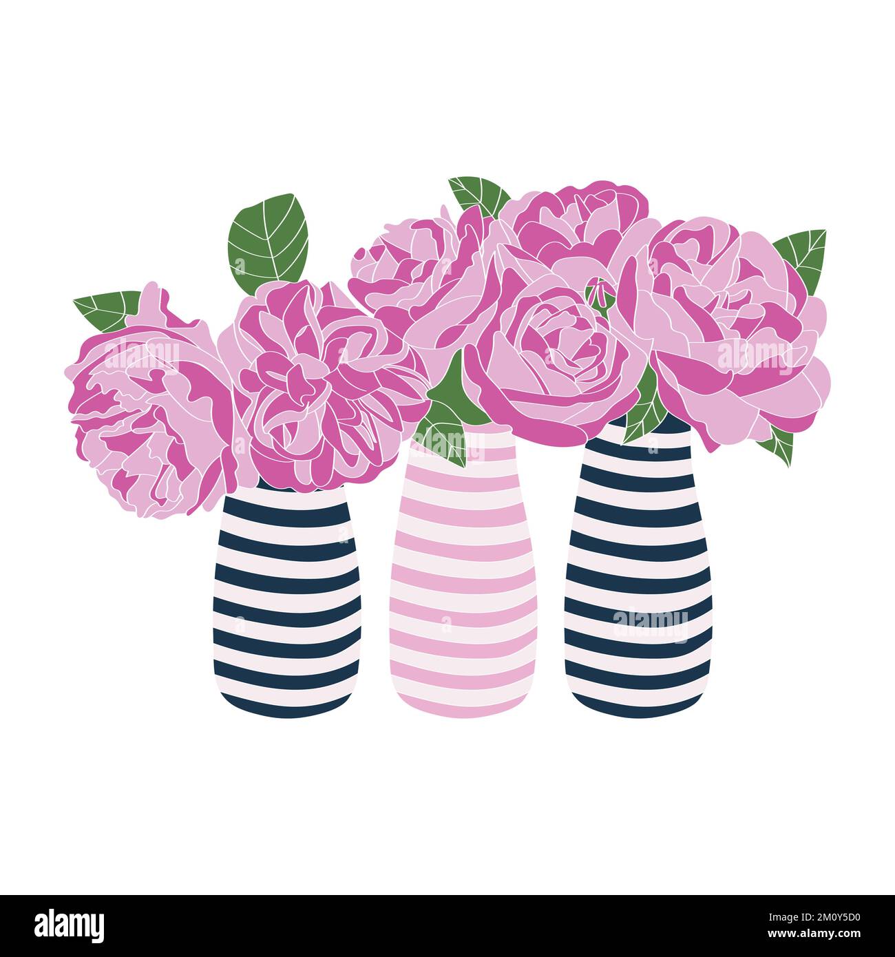 Flowers in vase. Vector illustration Stock Vector Image & Art - Alamy