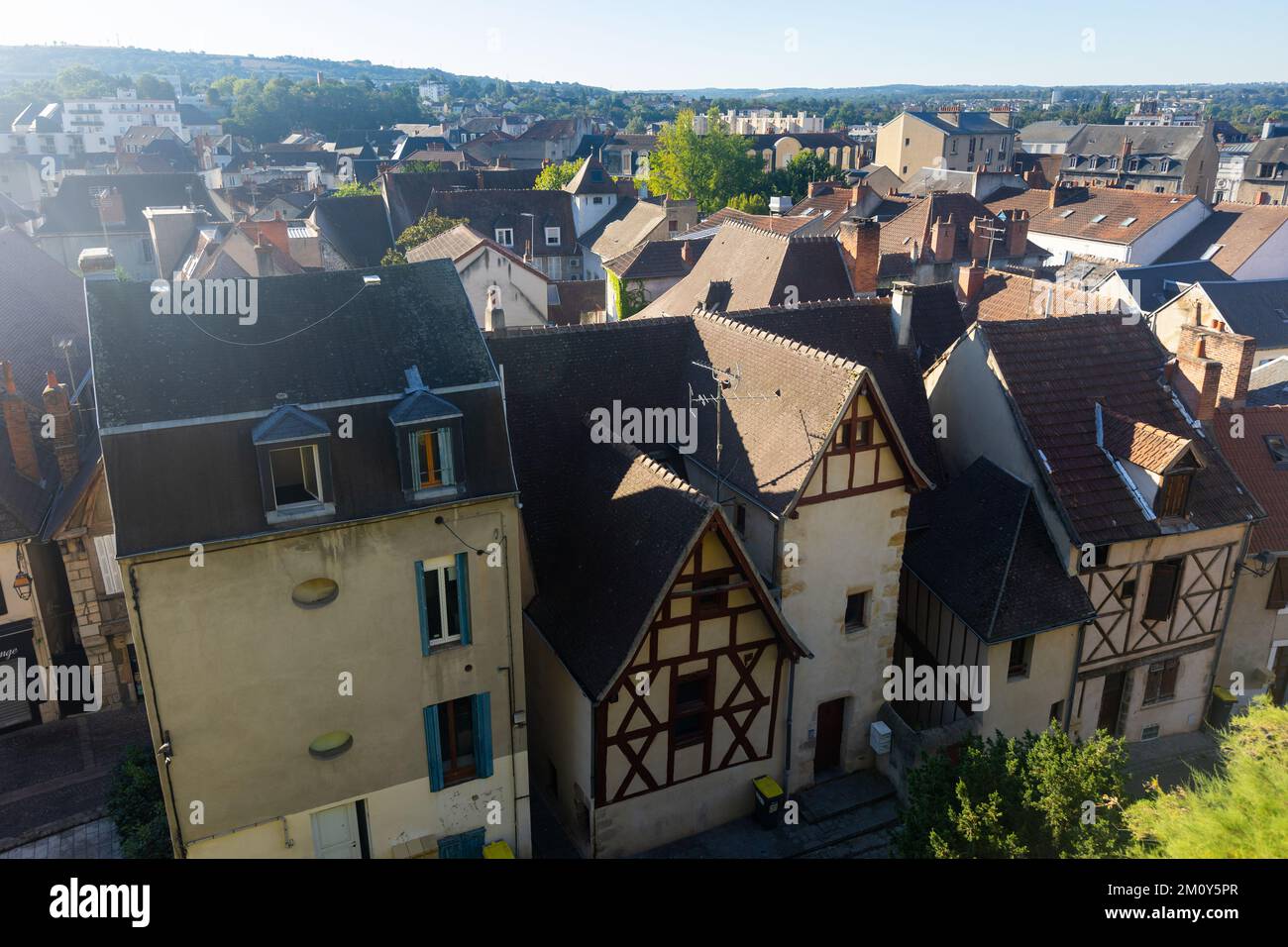 Townscape of Montlucon, France Stock Photo - Alamy