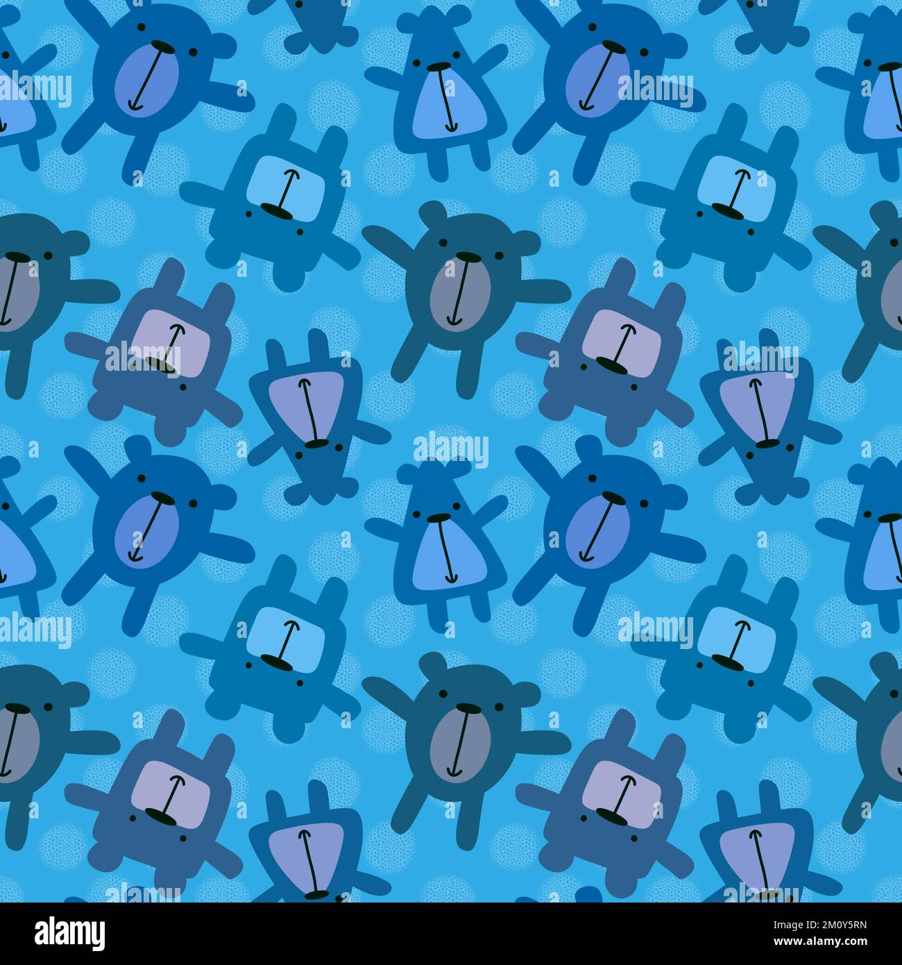 Cartoon toys animals seamless fluffy bears pattern for wrapping paper ...