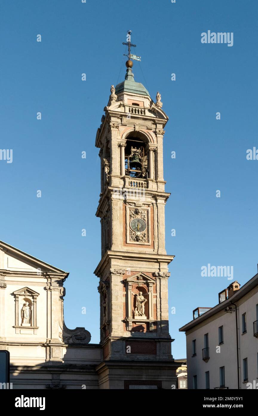 Bell tower of Saint Stephen's Basilica, church estabilished in 5th ...