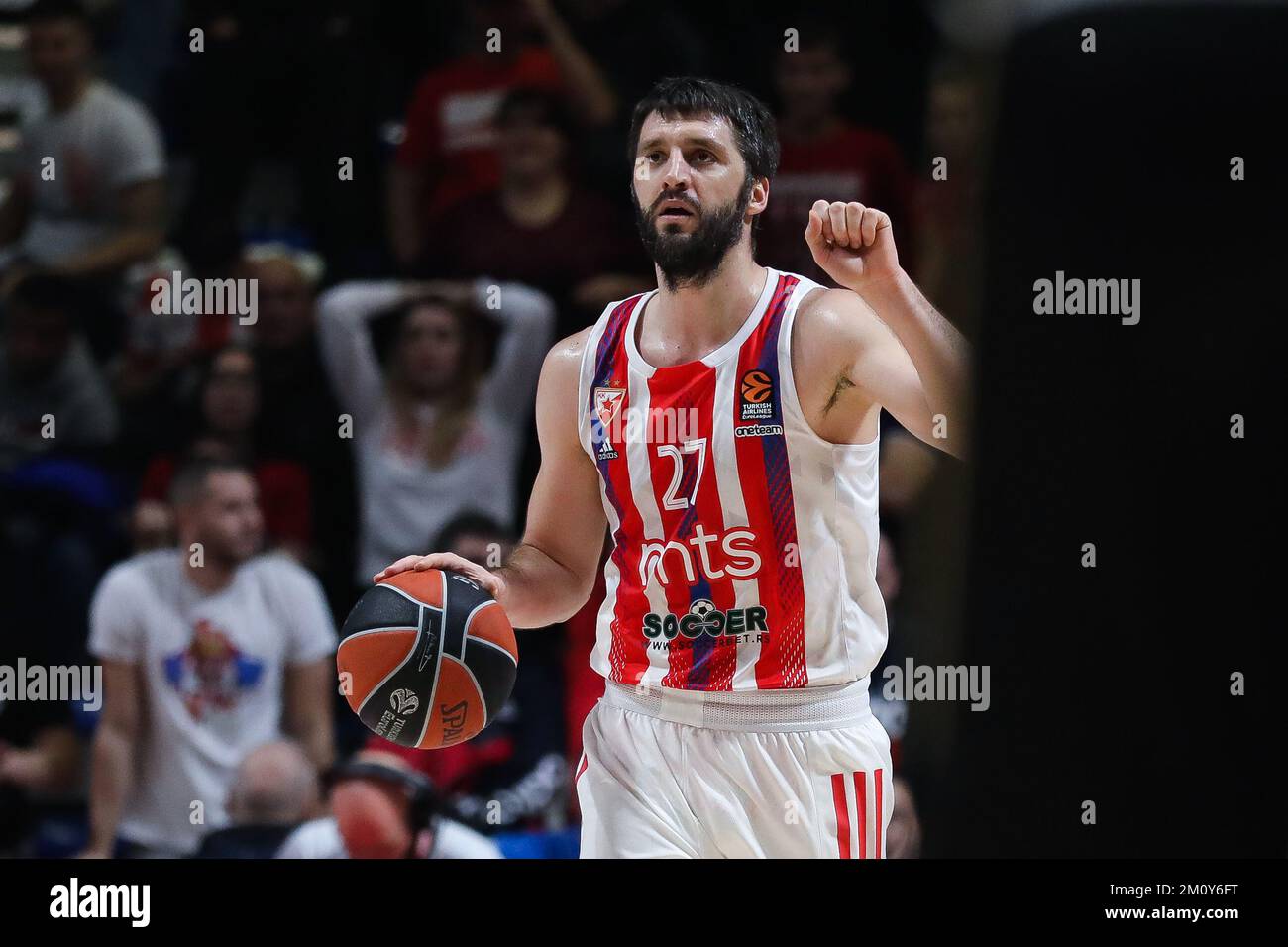 Belgrade, Serbia, 2nd December 2022. Stefan Markovic of Crvena Zvezda ...