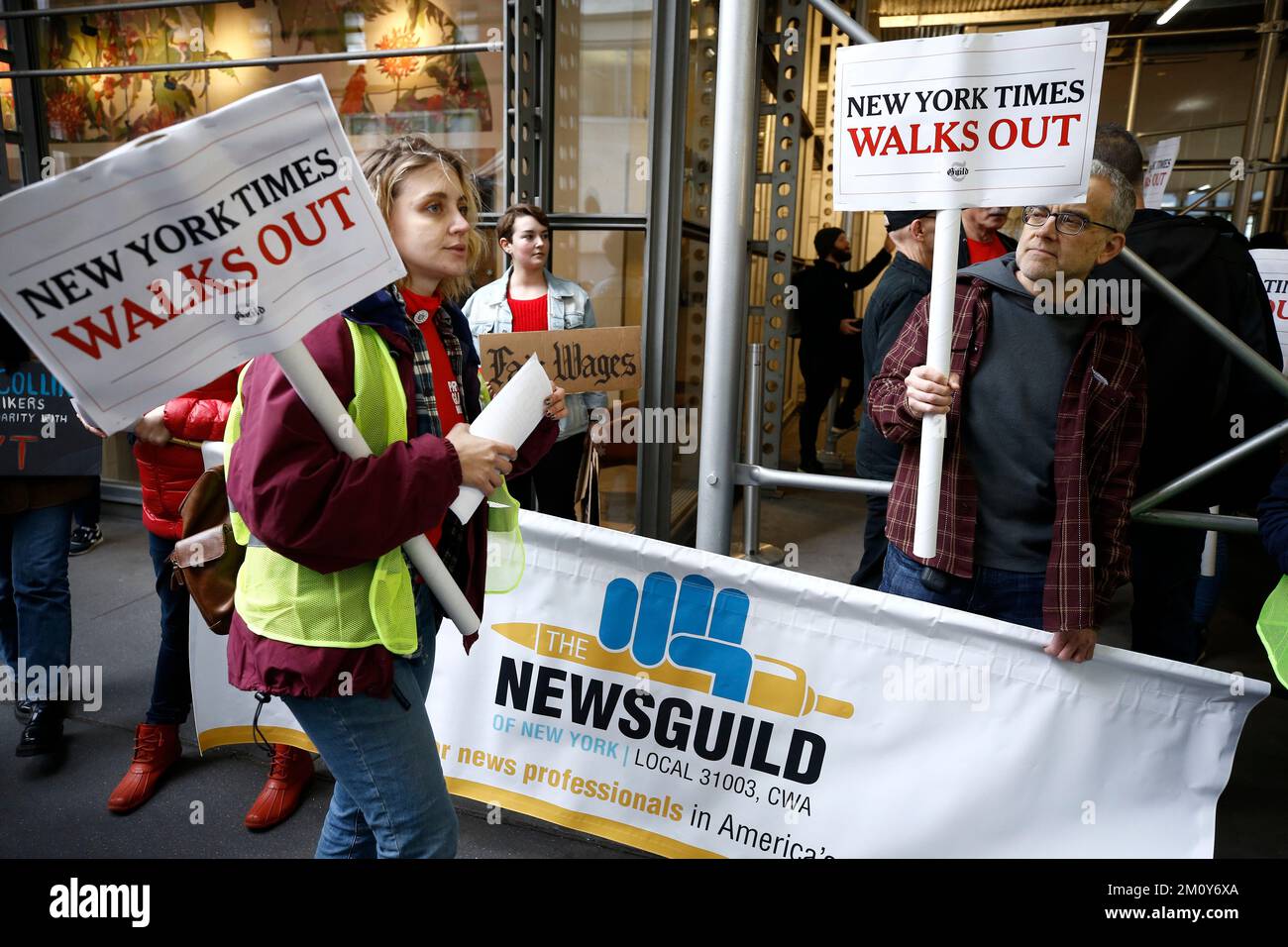 New York City Usa 08th Dec 2022 New York Times Employees And