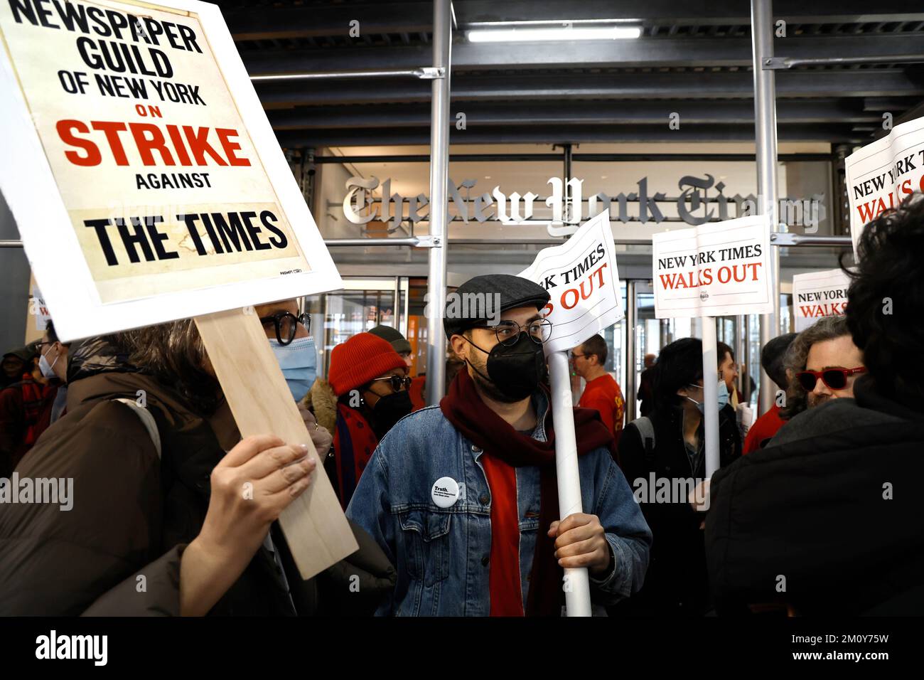 New York City Usa 08th Dec 2022 New York Times Employees And