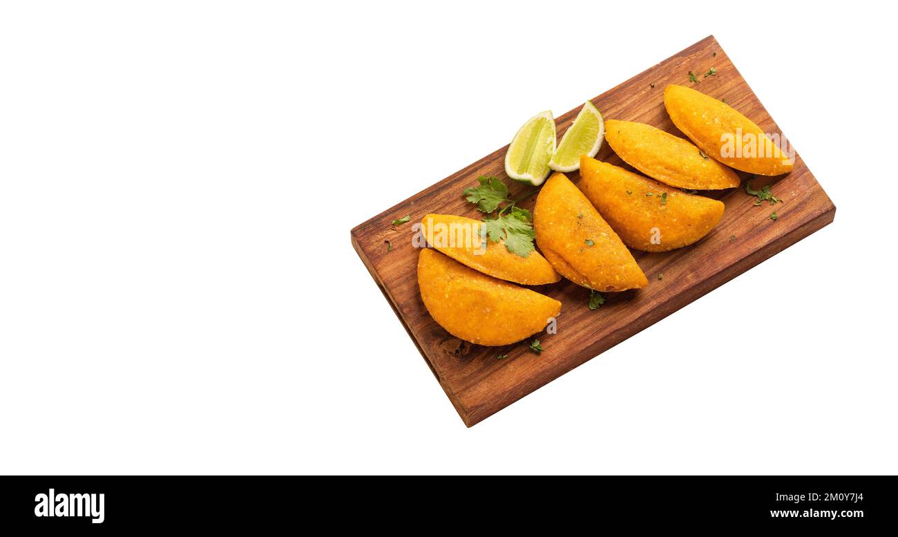 Typical homemade Colombian empanadas - Fried Colombian food Stock Photo ...