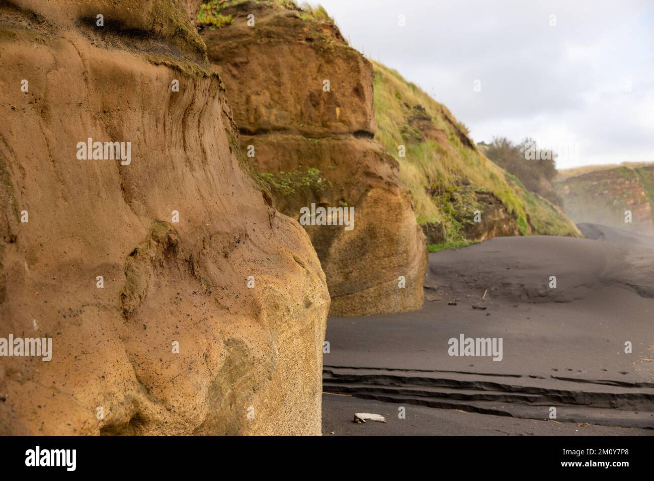 Geological formations, coastline, volcanic islands, Azores Stock Photo ...