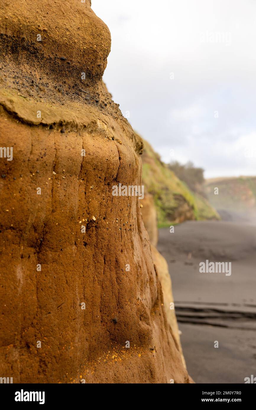 Geological formations, coastline, volcanic islands, Azores Stock Photo ...