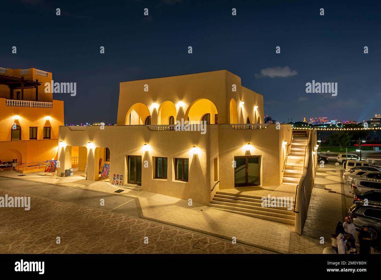 Old Doha port redevelopment into Mina district Box Park Qatar Stock ...