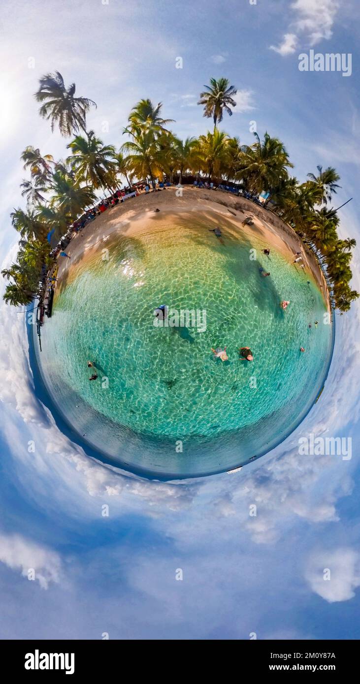 Amandrup Island is one of the 375 idilic coconut islands within the ...