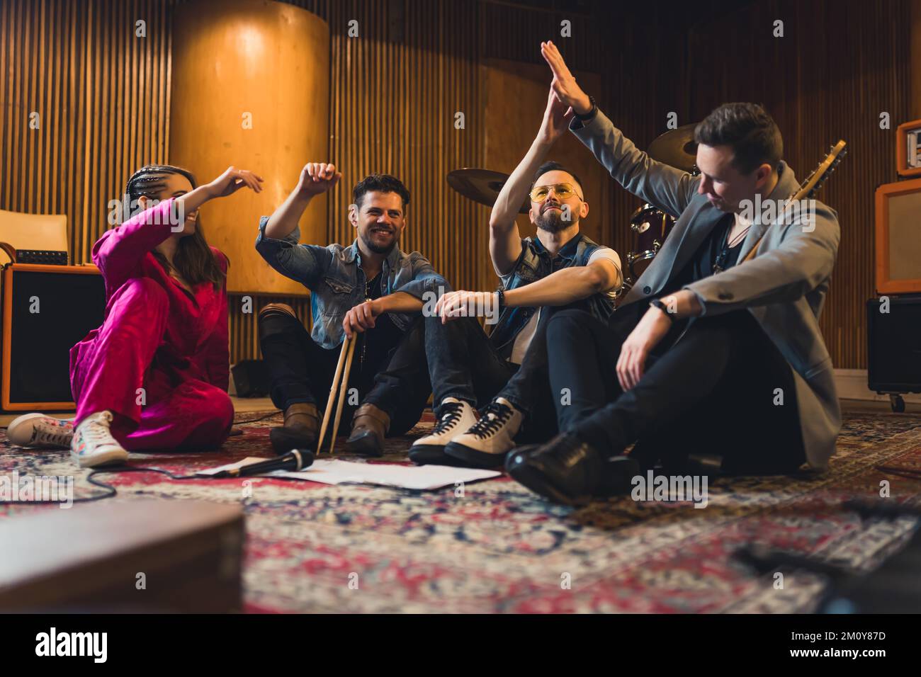 Drummer sit high hi-res stock photography and images - Alamy