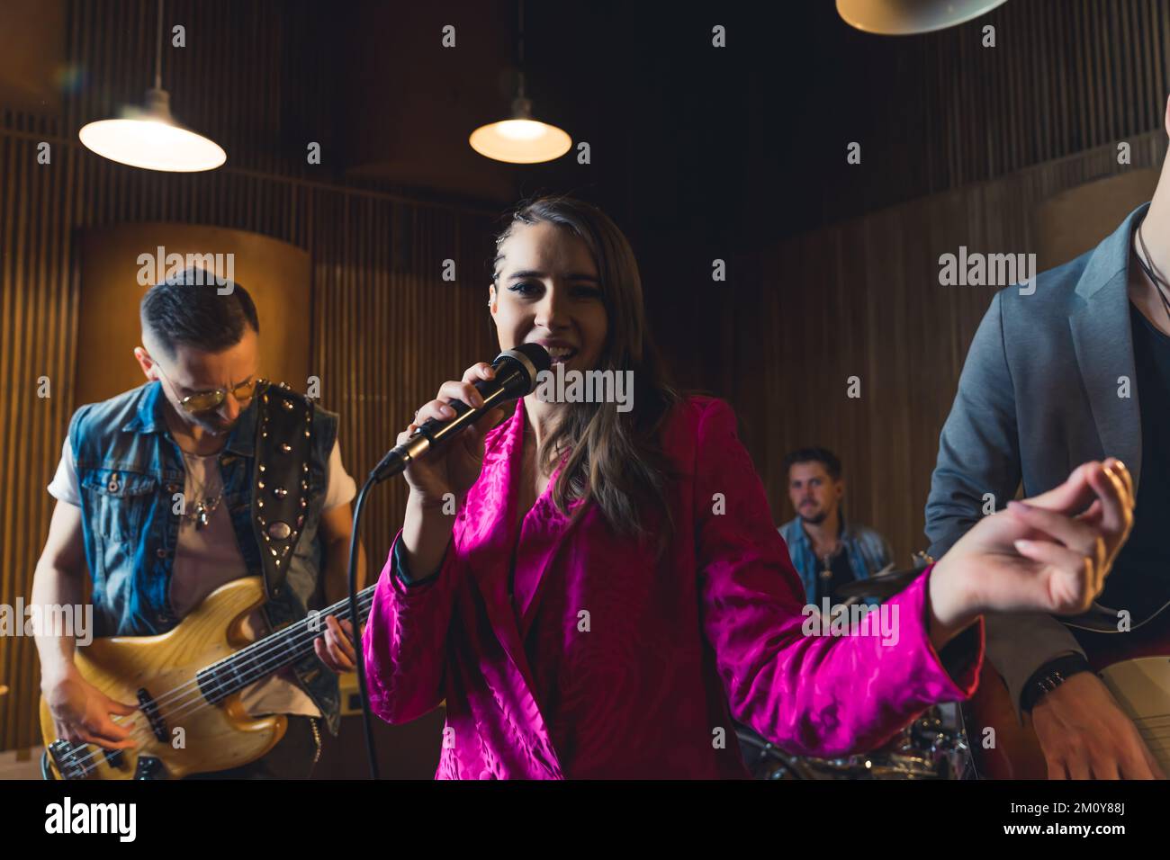 Close up young woman performing hi-res stock photography and images - Alamy