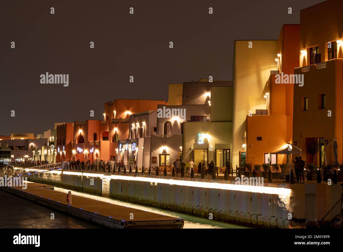 Old Doha port redevelopment into Mina district Box Park Qatar Stock ...