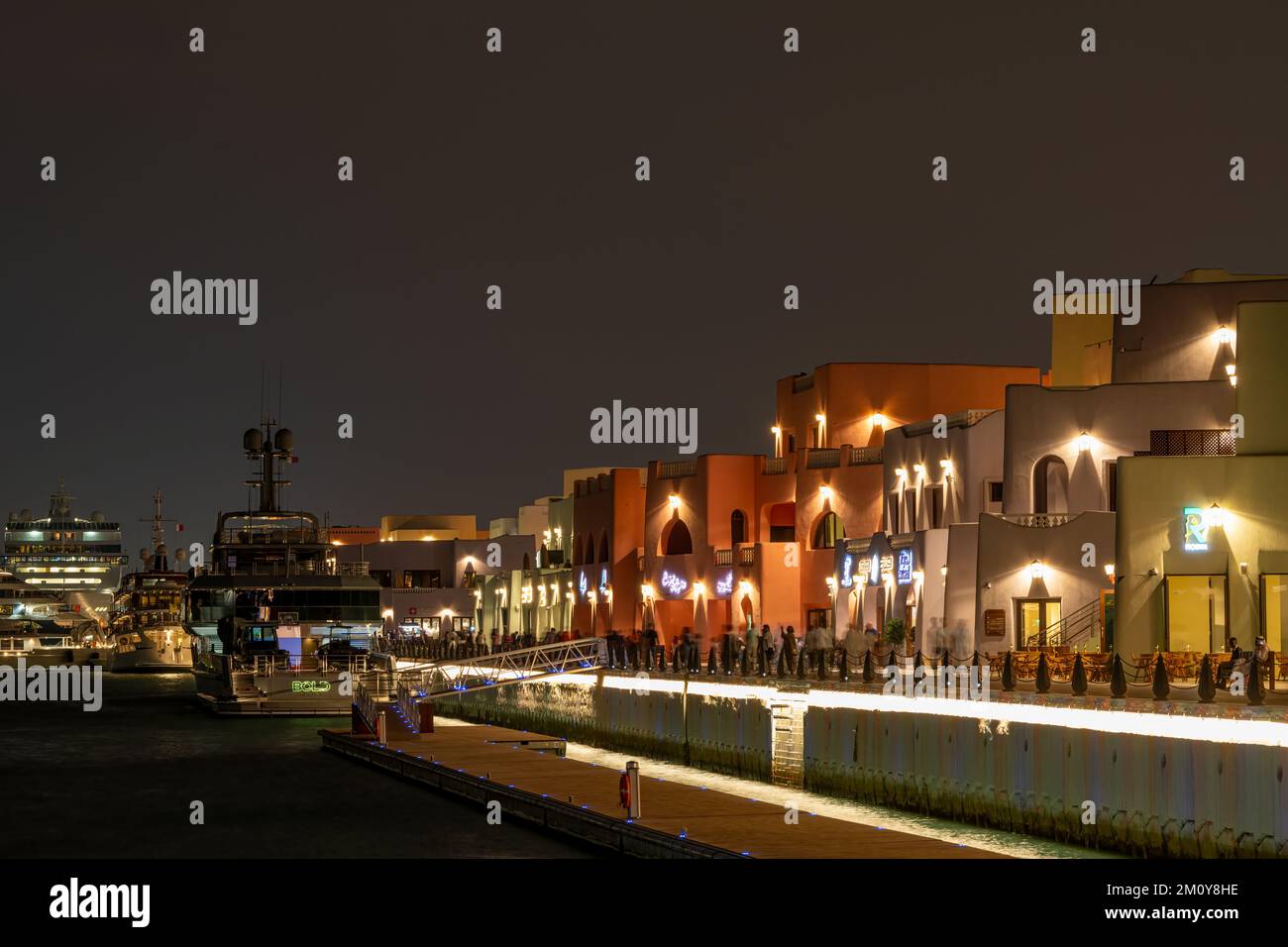 Old Doha port redevelopment into Mina district Box Park Qatar Stock ...