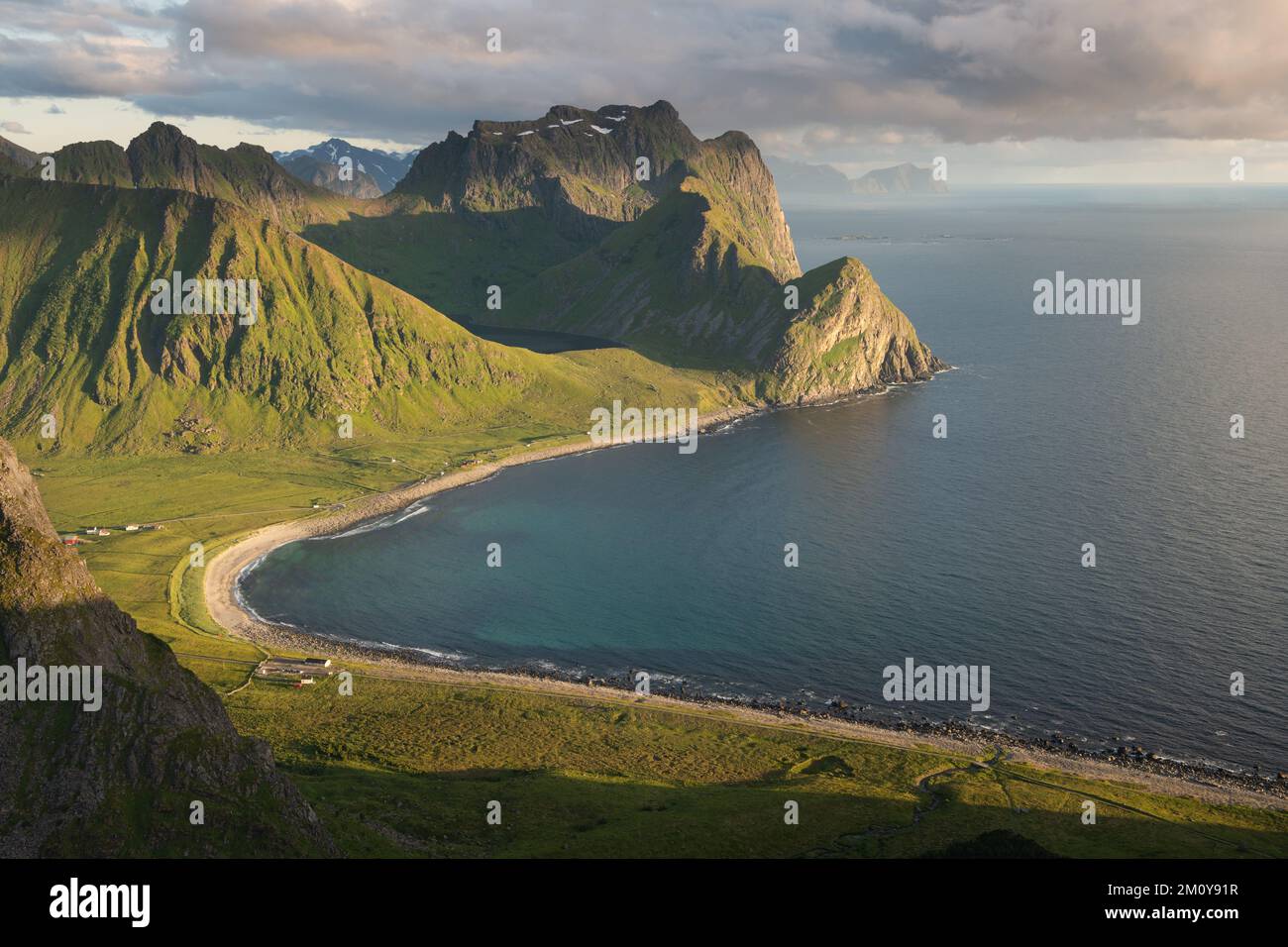 Unstad bay, Vestvågøy, Lofoten Islands, Norway Stock Photo - Alamy