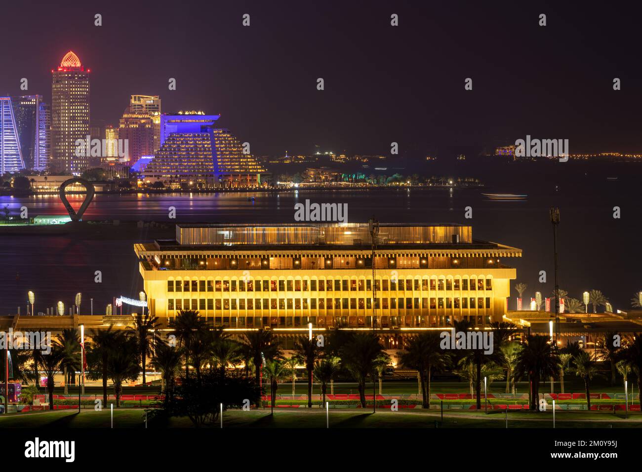 The Ned Doha Newley Open Hotel at Corniche Stock Photo - Alamy