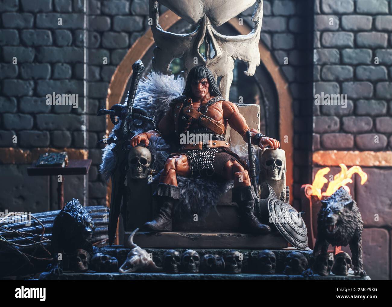An action figure of King Conan The Barbarian's throne before the war ...