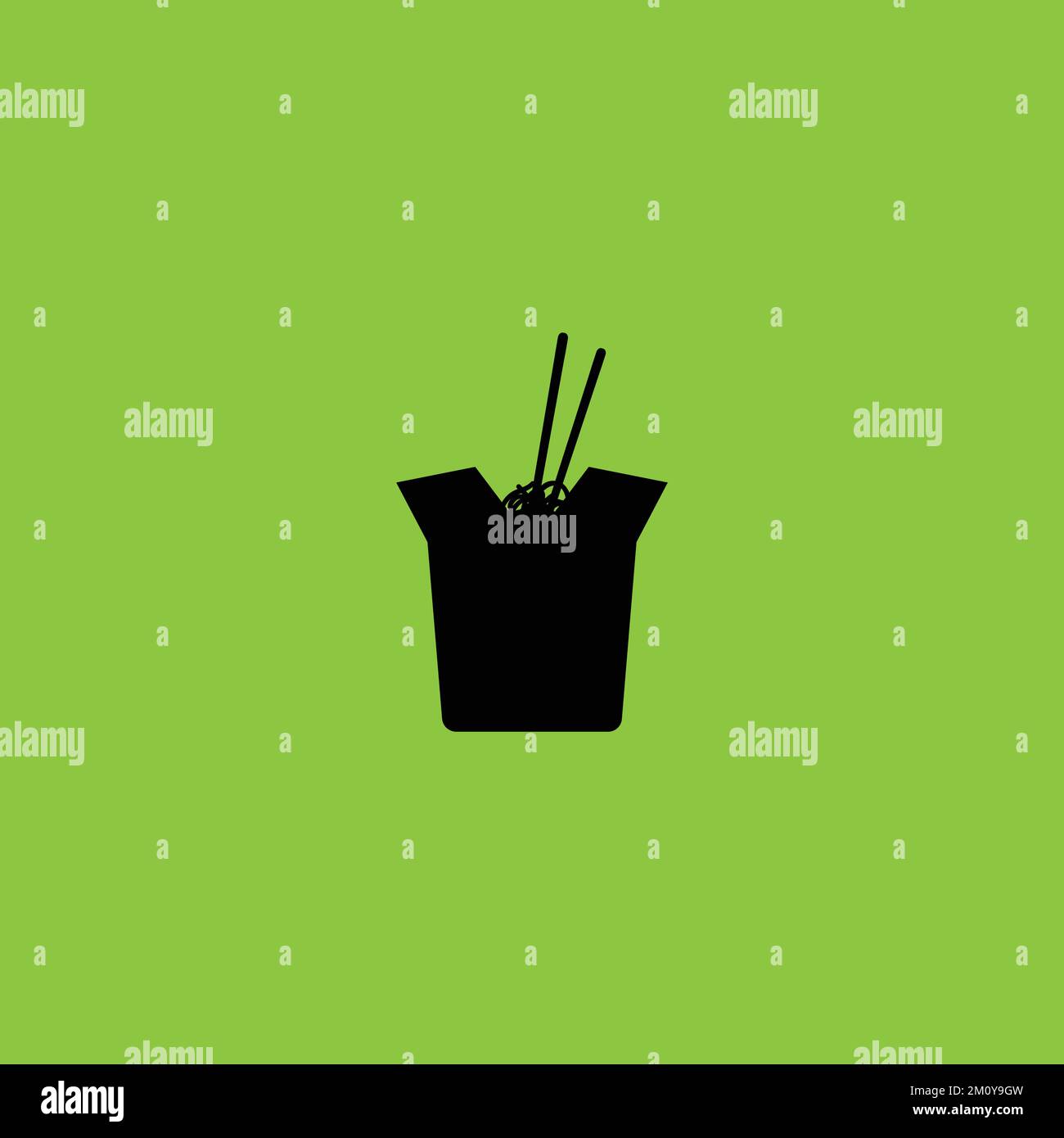 Chinese Noodle icon isolated. Fast Food Concept. Vector illustration ...