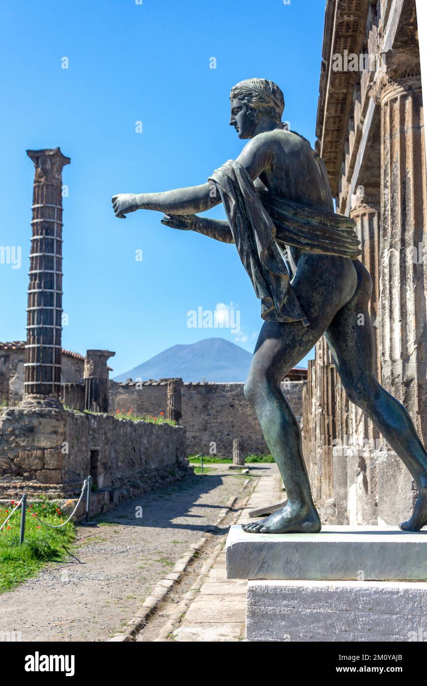 Statue of Apollo in Sanctuary of Apollo (Santuario di Apollo), Ancient ...