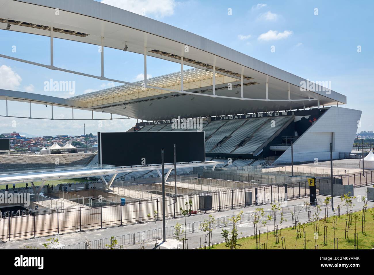 Arena Corinthians in Itaquera. The Arena is new stadium of Sport Club ...