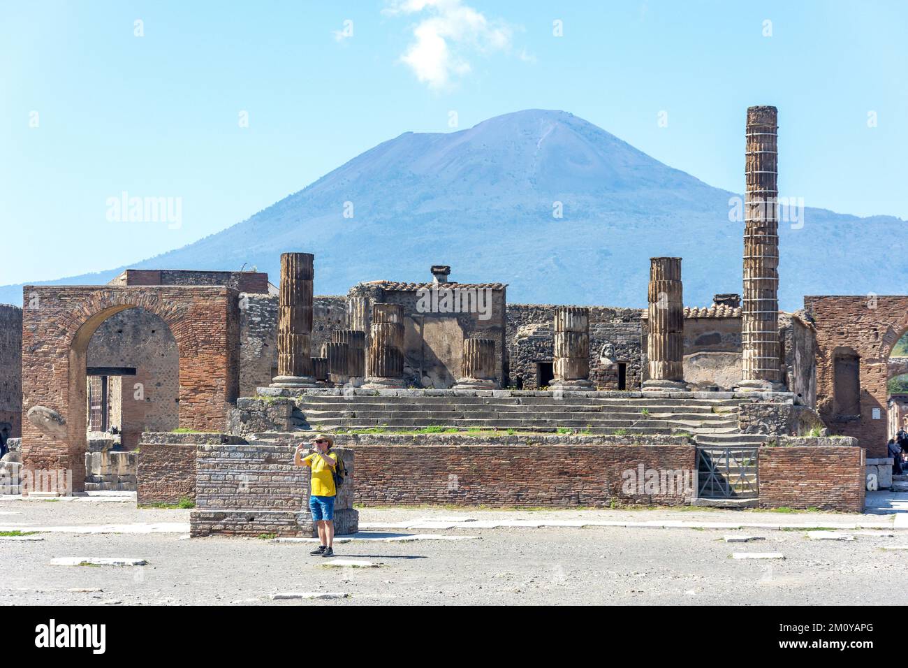 Mount Vesuvius from The Forum, Ancient City of Pompeii, Pompei ...