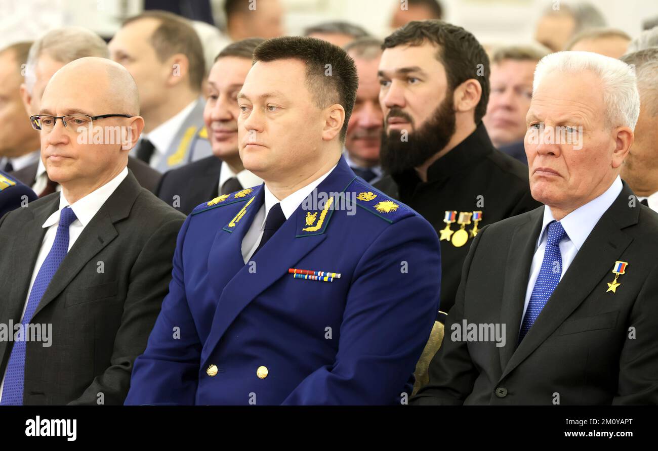 At the ceremony to present Gold Star medals to Heroes of Russia.Photo ...